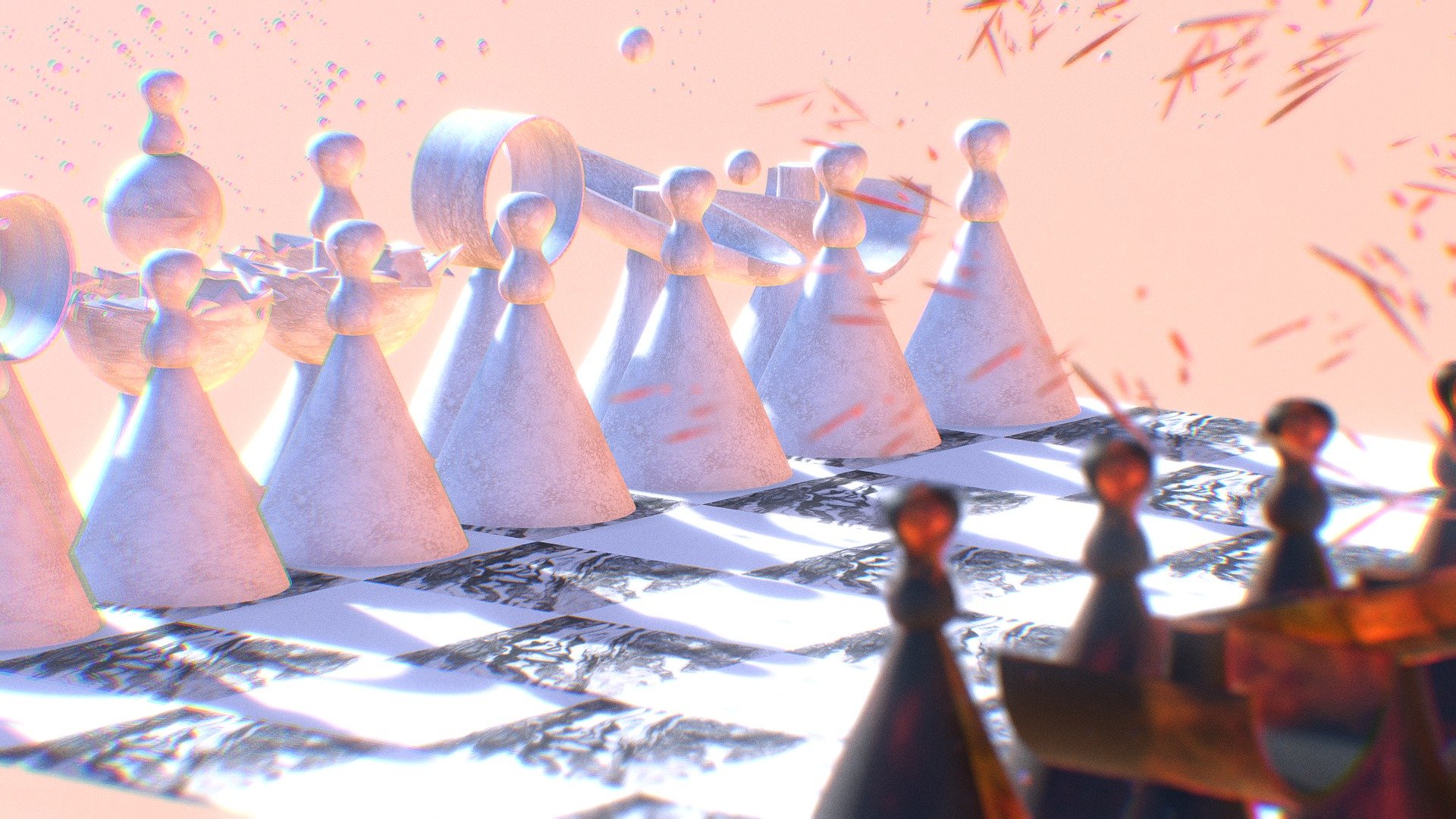 'Opening' BlingBling chess - 3D model by soahkim [e3524b3] - Sketchfab