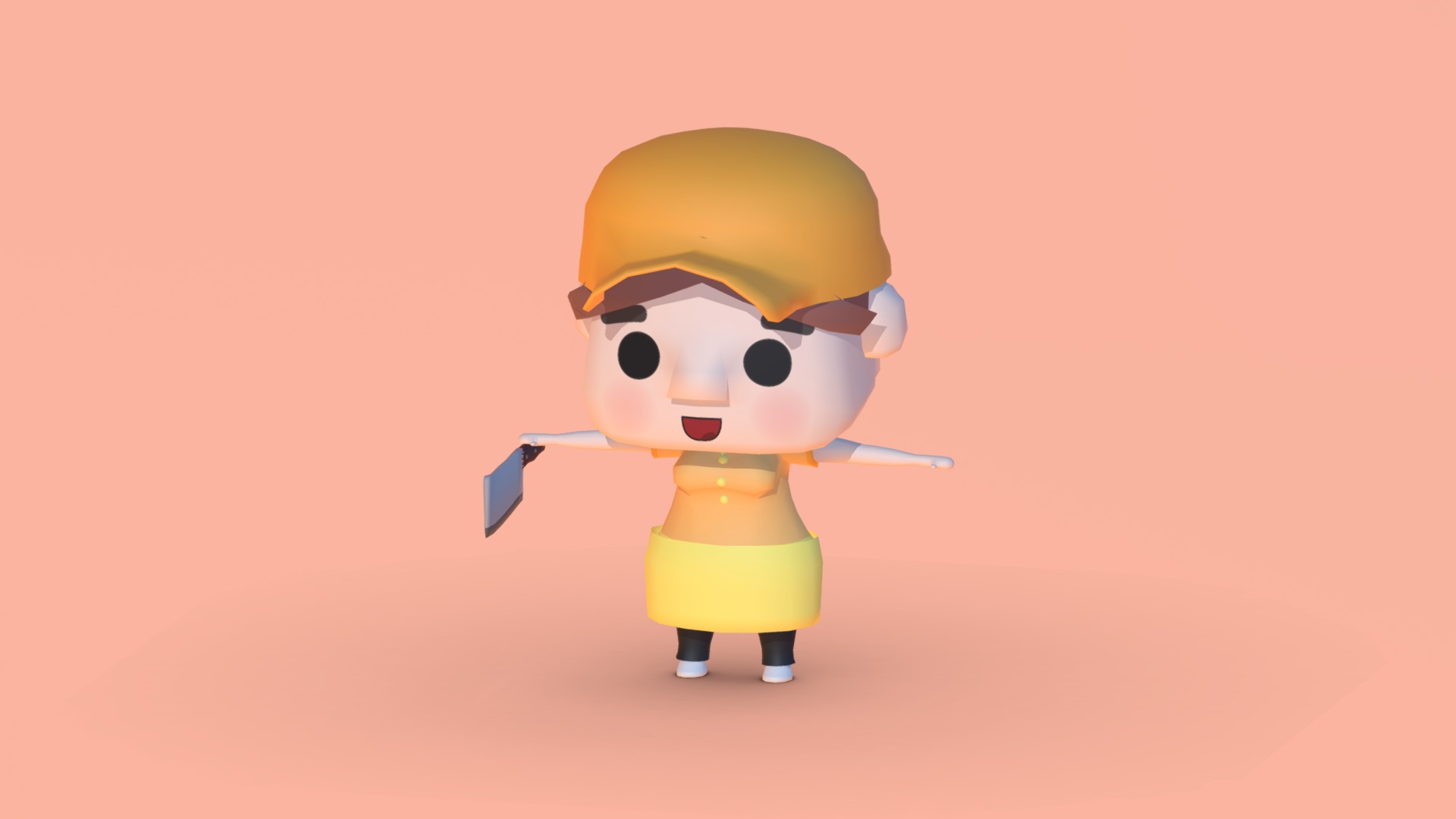 Chef Game's Female Player - 3D model by Miaru3d [e352576] - Sketchfab