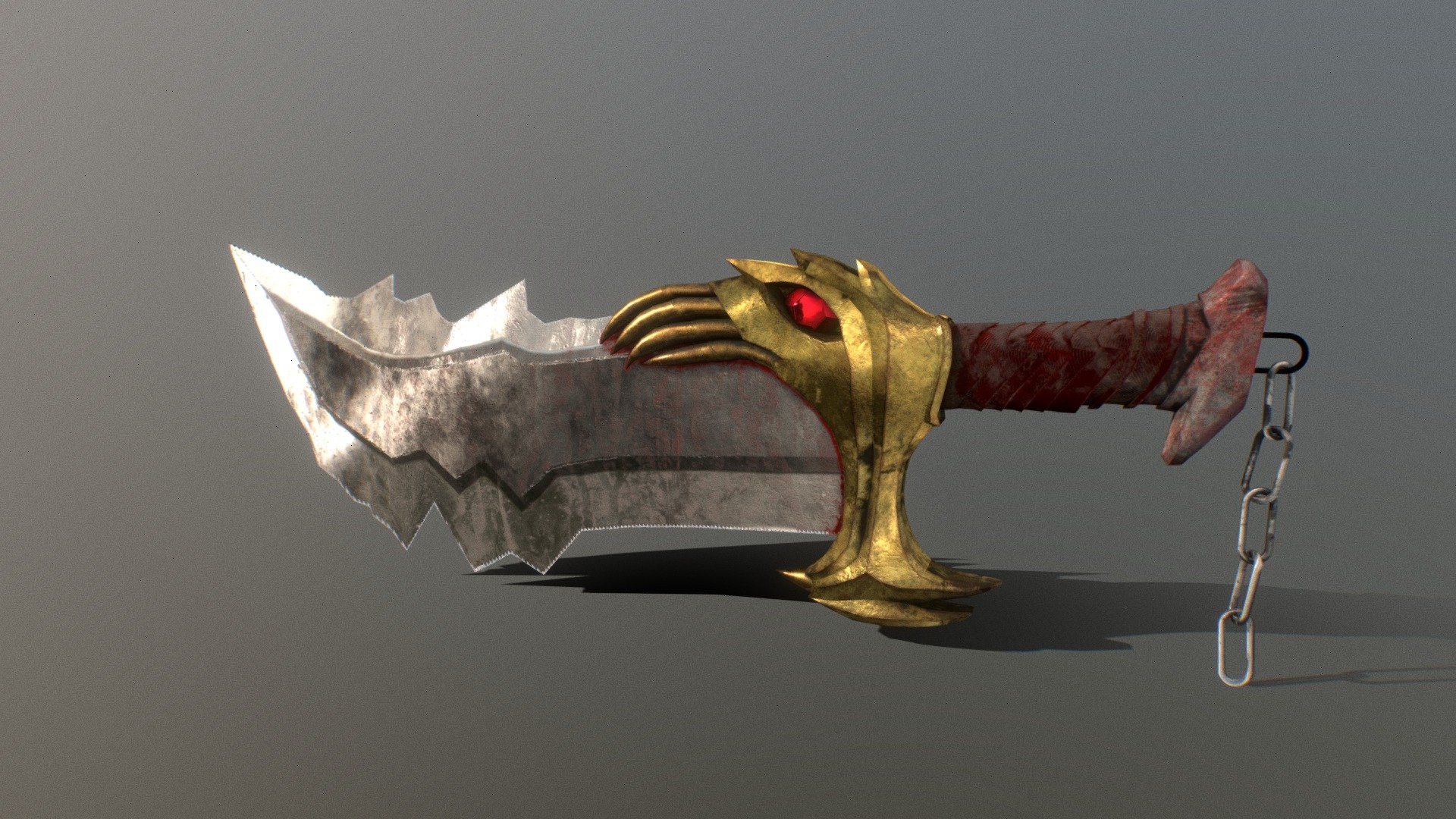 Blades of chaos low poly - 3D model by aj1stly [e352a23] - Sketchfab