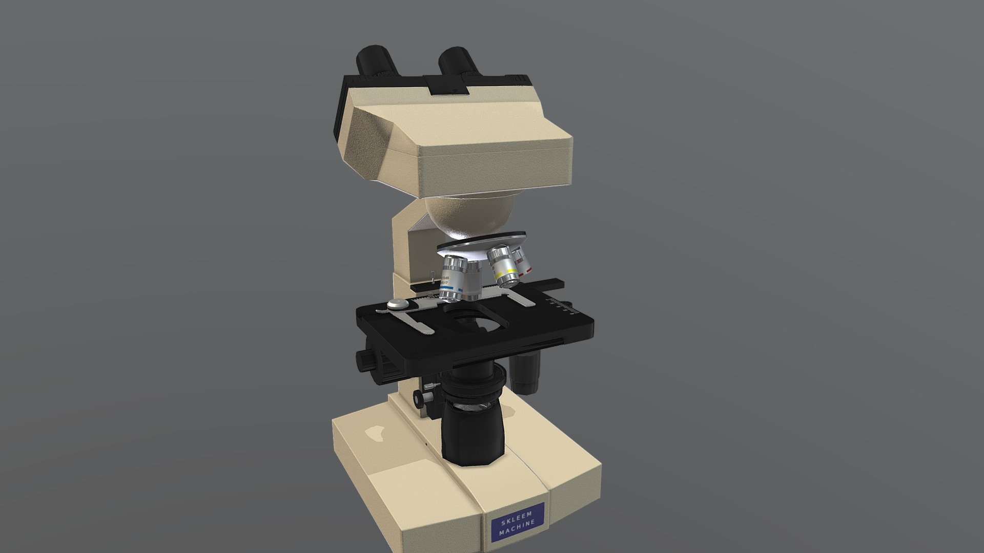 Compound Light Microscope - 3D model by skleembof [e359133] - Sketchfab