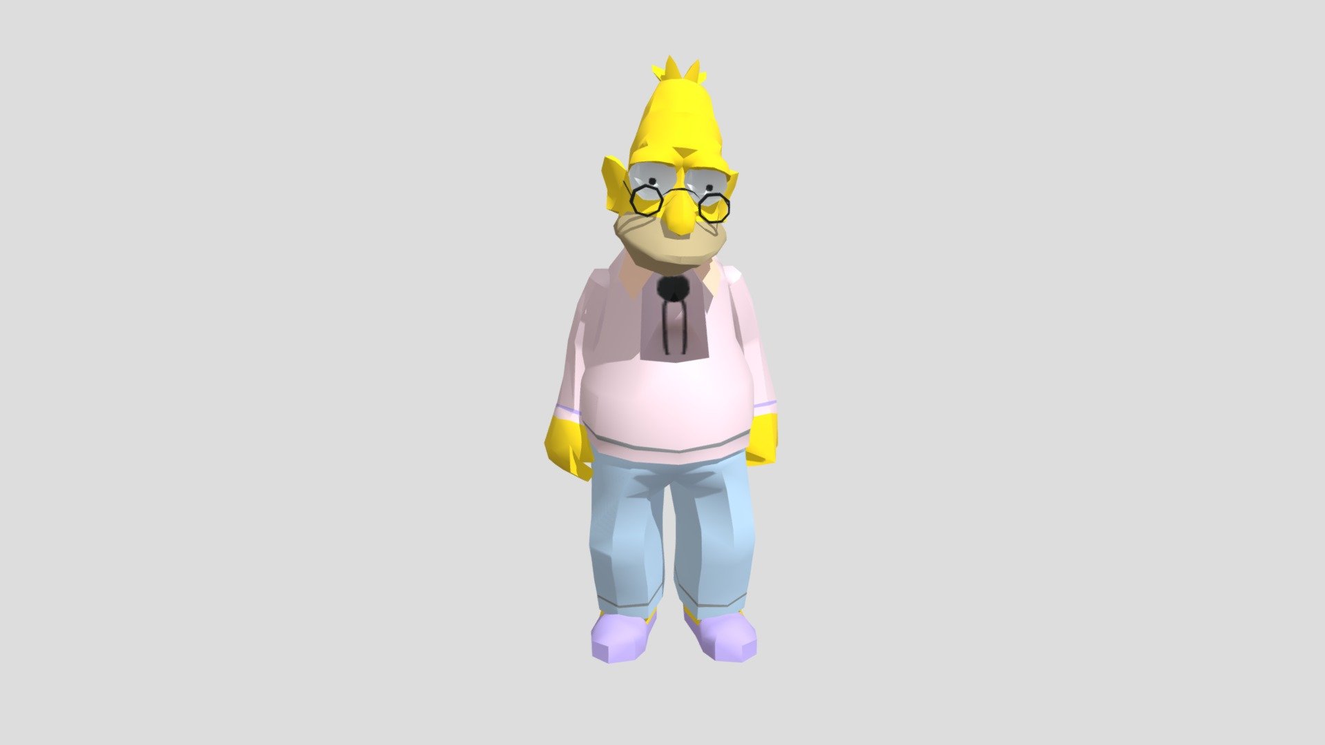 grandpa simpson - Download Free 3D model by Kyle.withem [e35aa23 ...
