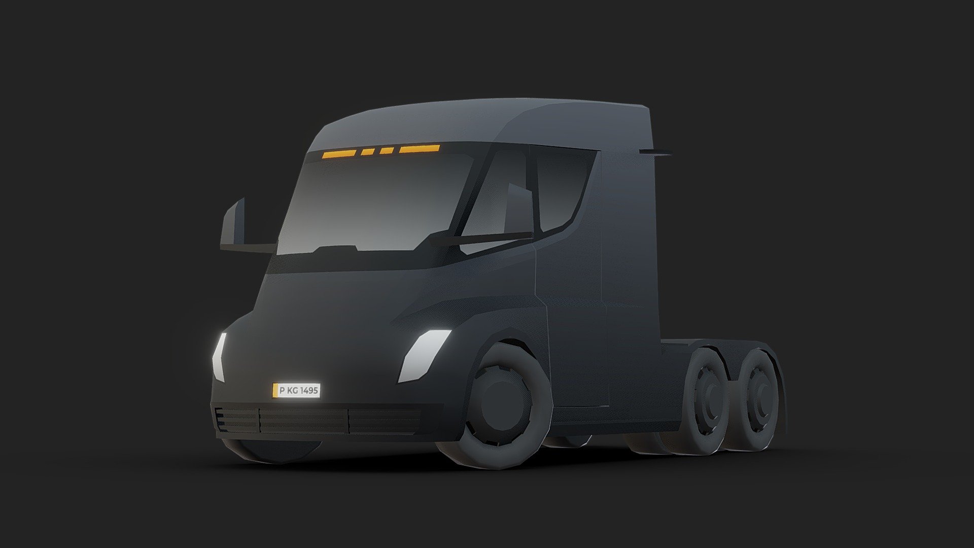 VEHICLE - TESLA SEMI DAY CAB TRACTOR TRUCK - 3D model by Thcyrax ...