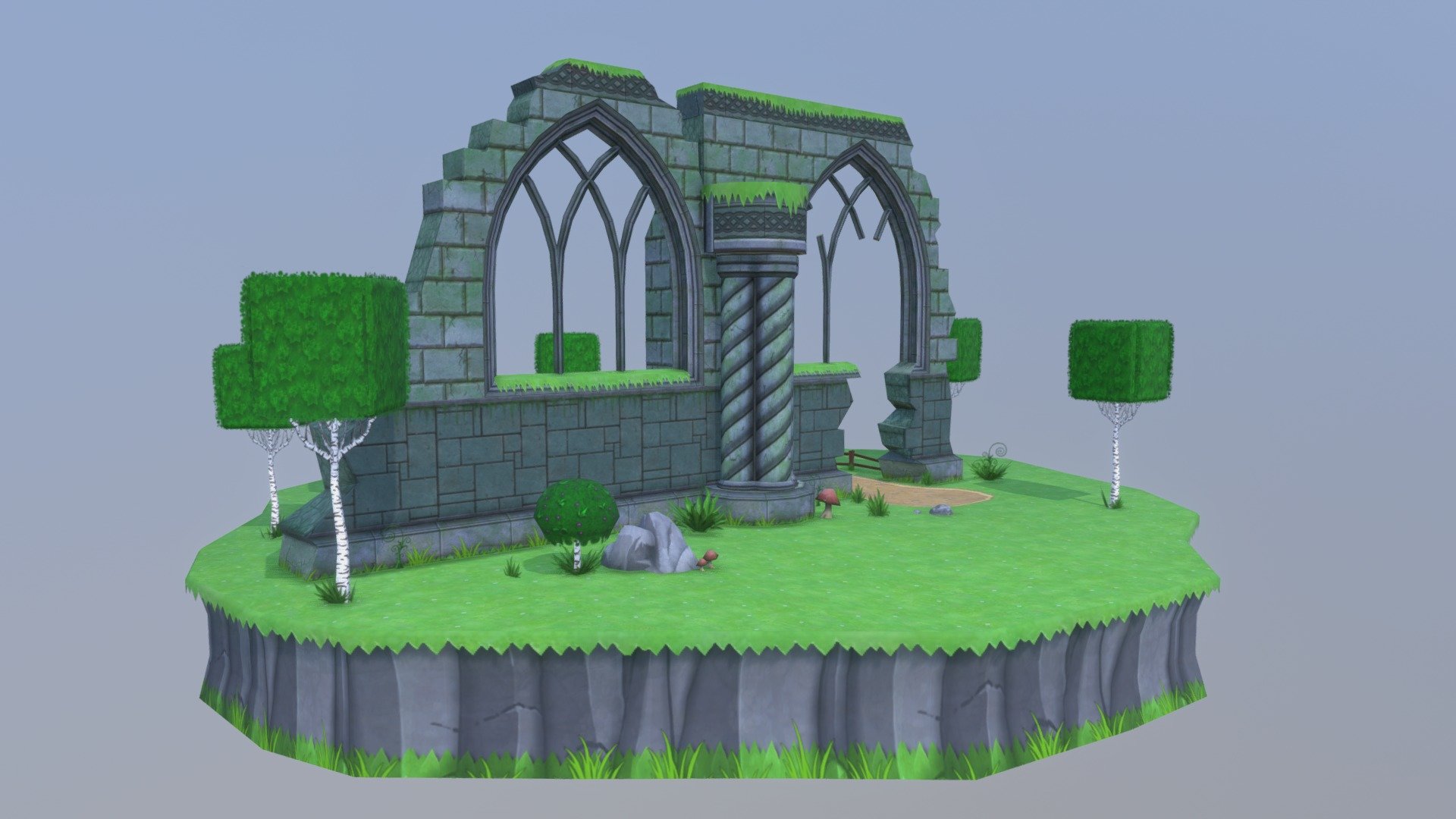 Ruins - 3D model by Karl Holbert (@KarlHolbert) [e35d8ce] - Sketchfab