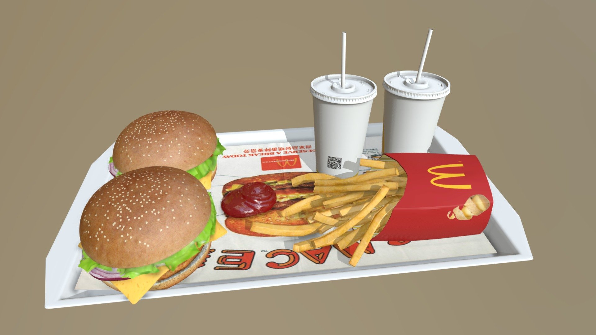 Burger Tray - Buy Royalty Free 3D model by Magicalorbs (@orbsmagic ...