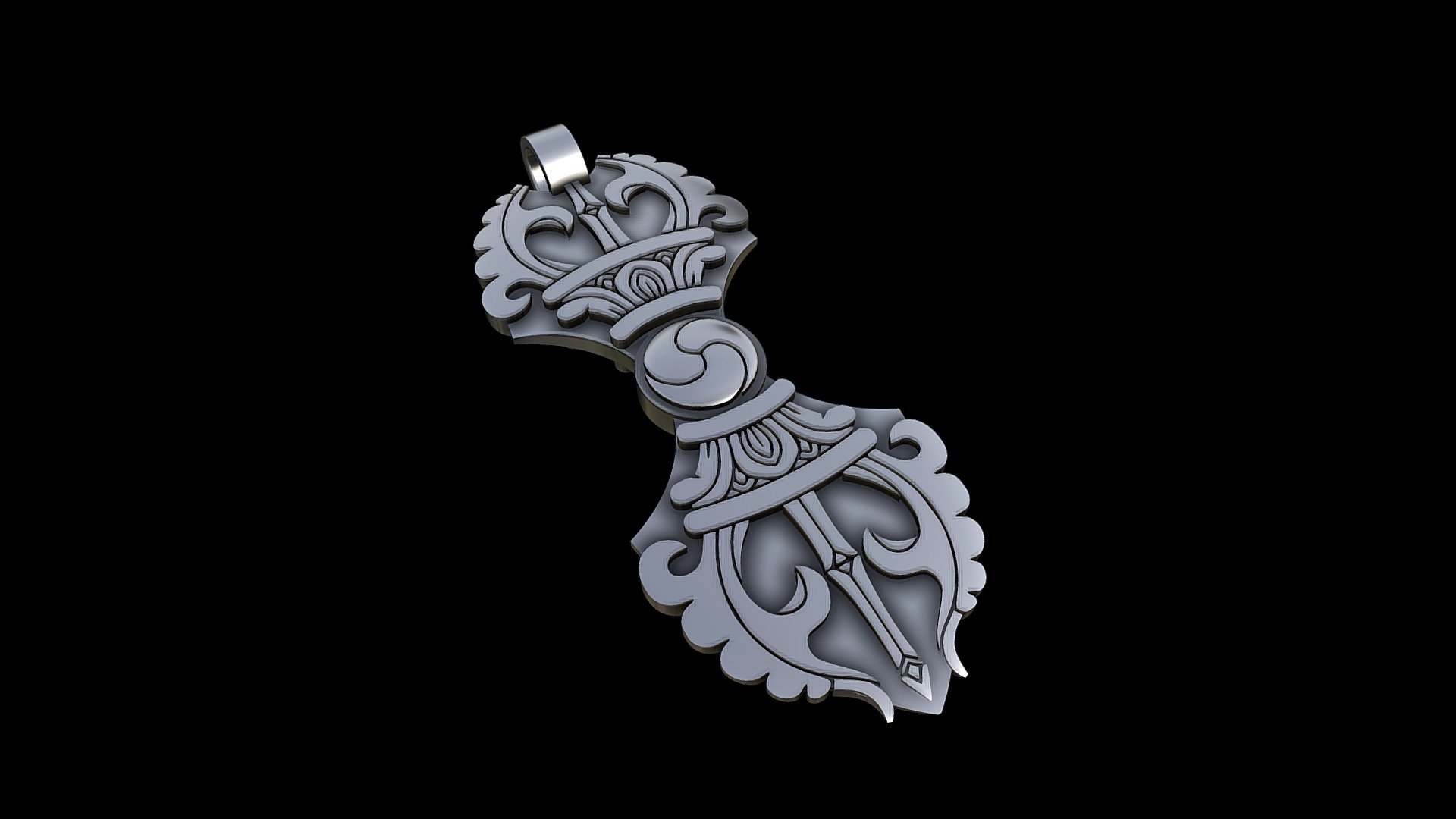 Vajra Pendant - 3D model by NiTrideDesign [e3600e6] - Sketchfab