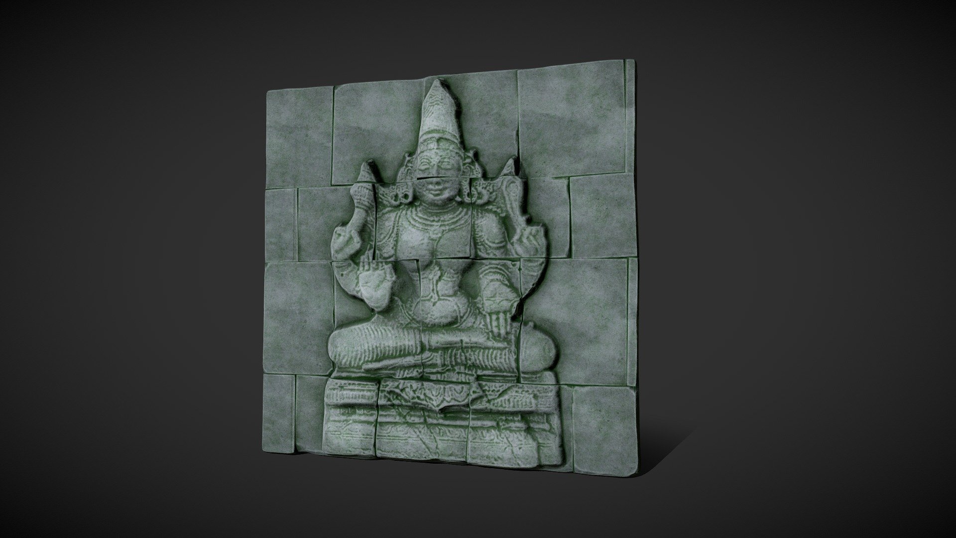 Low poly India Temple Wall - Download Free 3D model by Mega 3D ...
