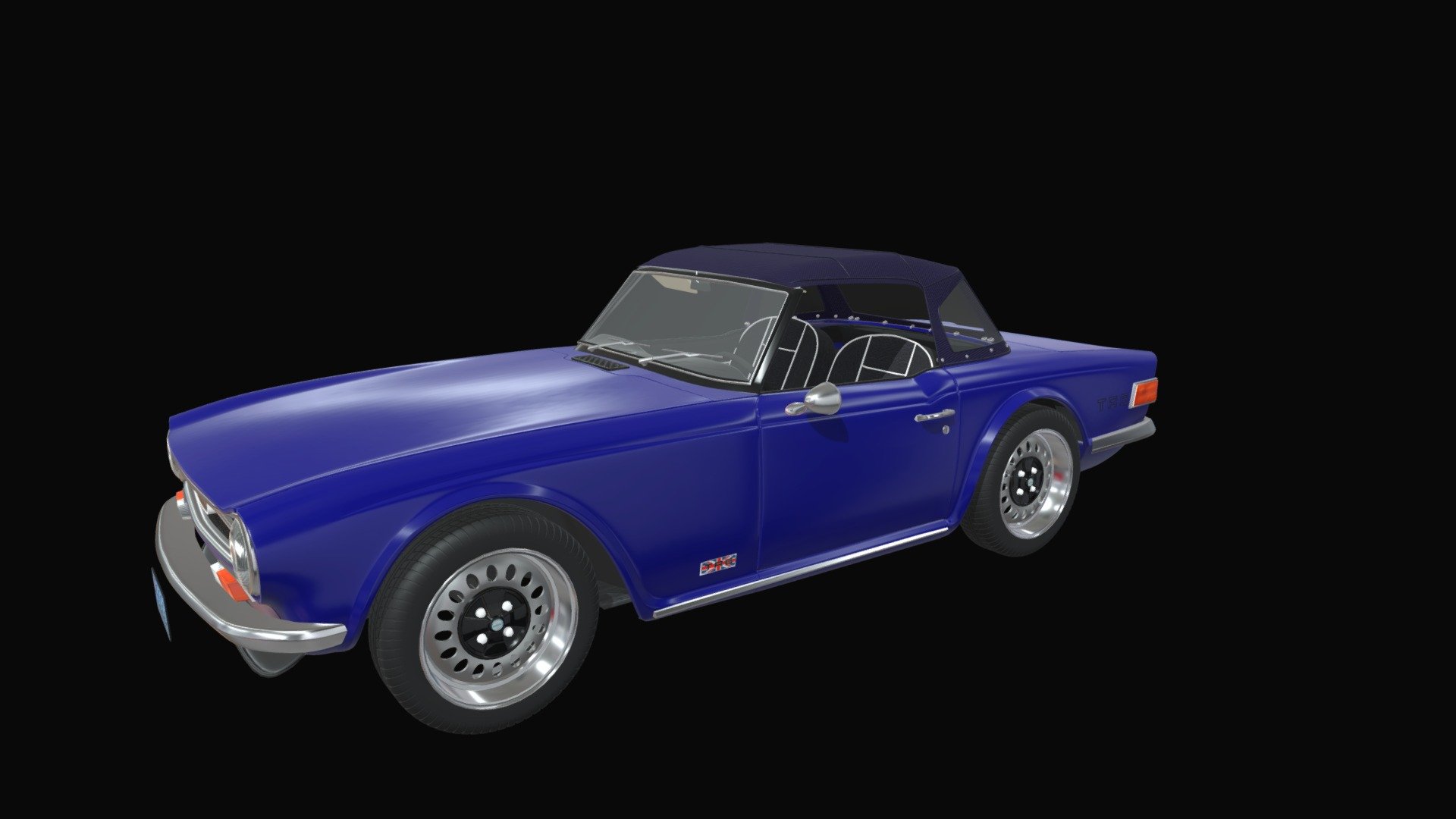 Triumph TR6 with closed top - Download Free 3D model by Configcars ...