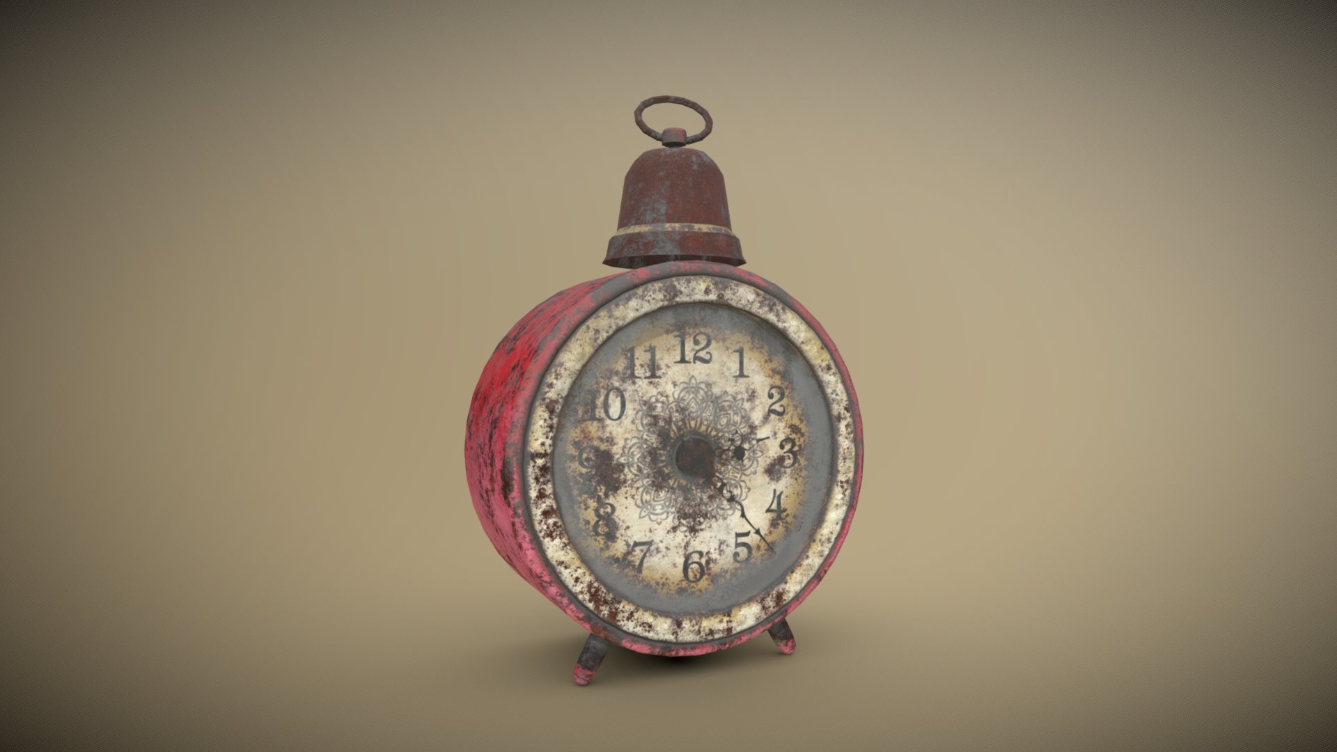 Dirty desktop clock 5 of 20 - Buy Royalty Free 3D model by Szántai ...