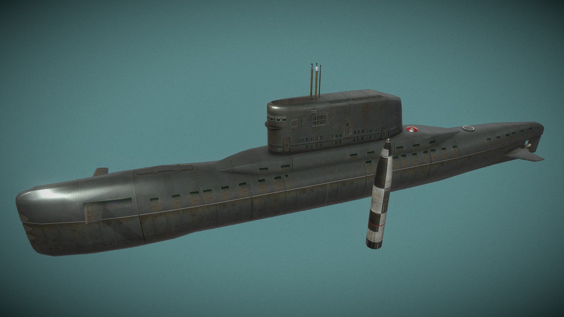 Submarine (low poly) - Download Free 3D model by Götz von Berlichingen ...