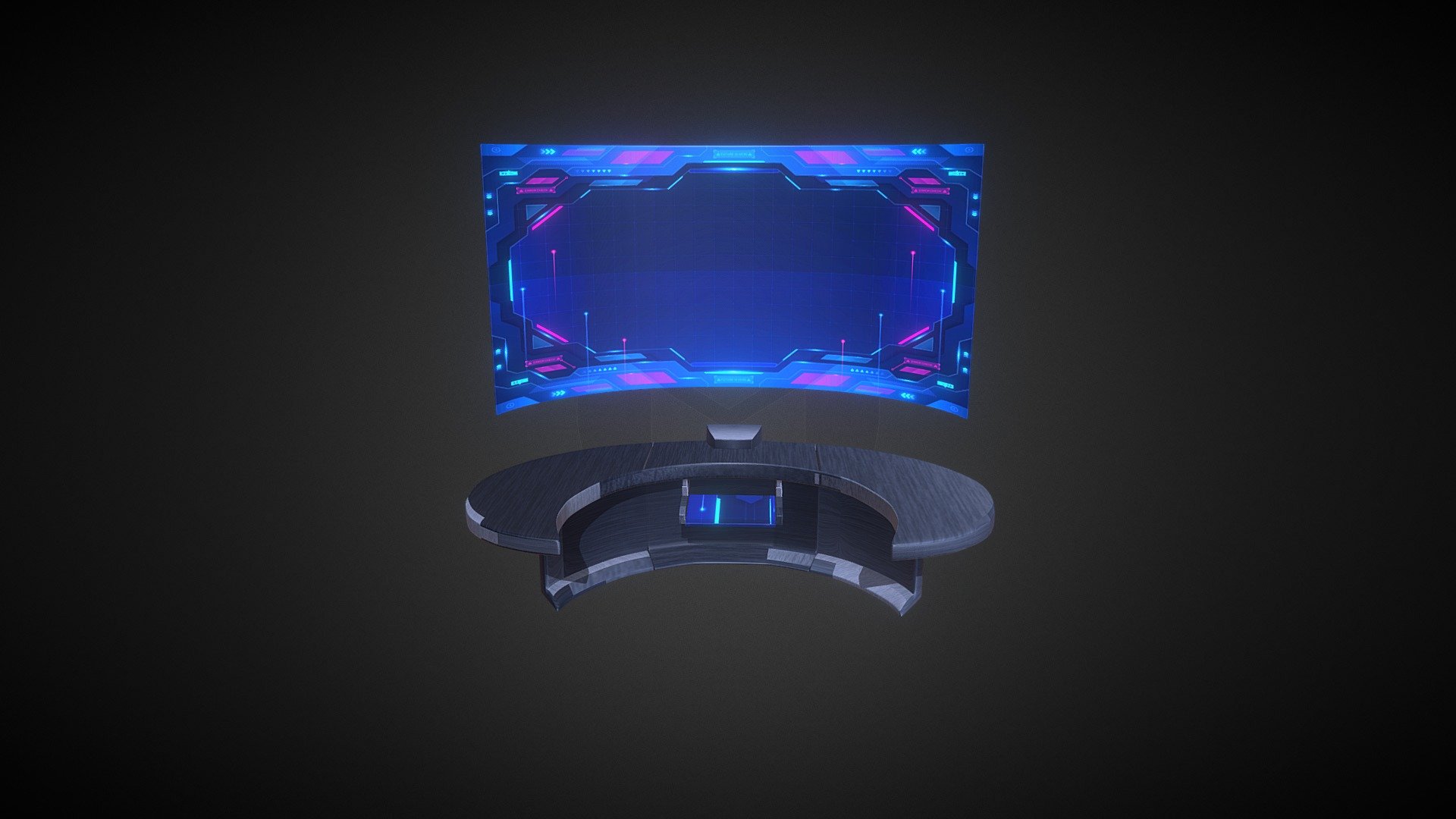 Futuristic_PC - 3D model by DangHueMy [e36606a] - Sketchfab