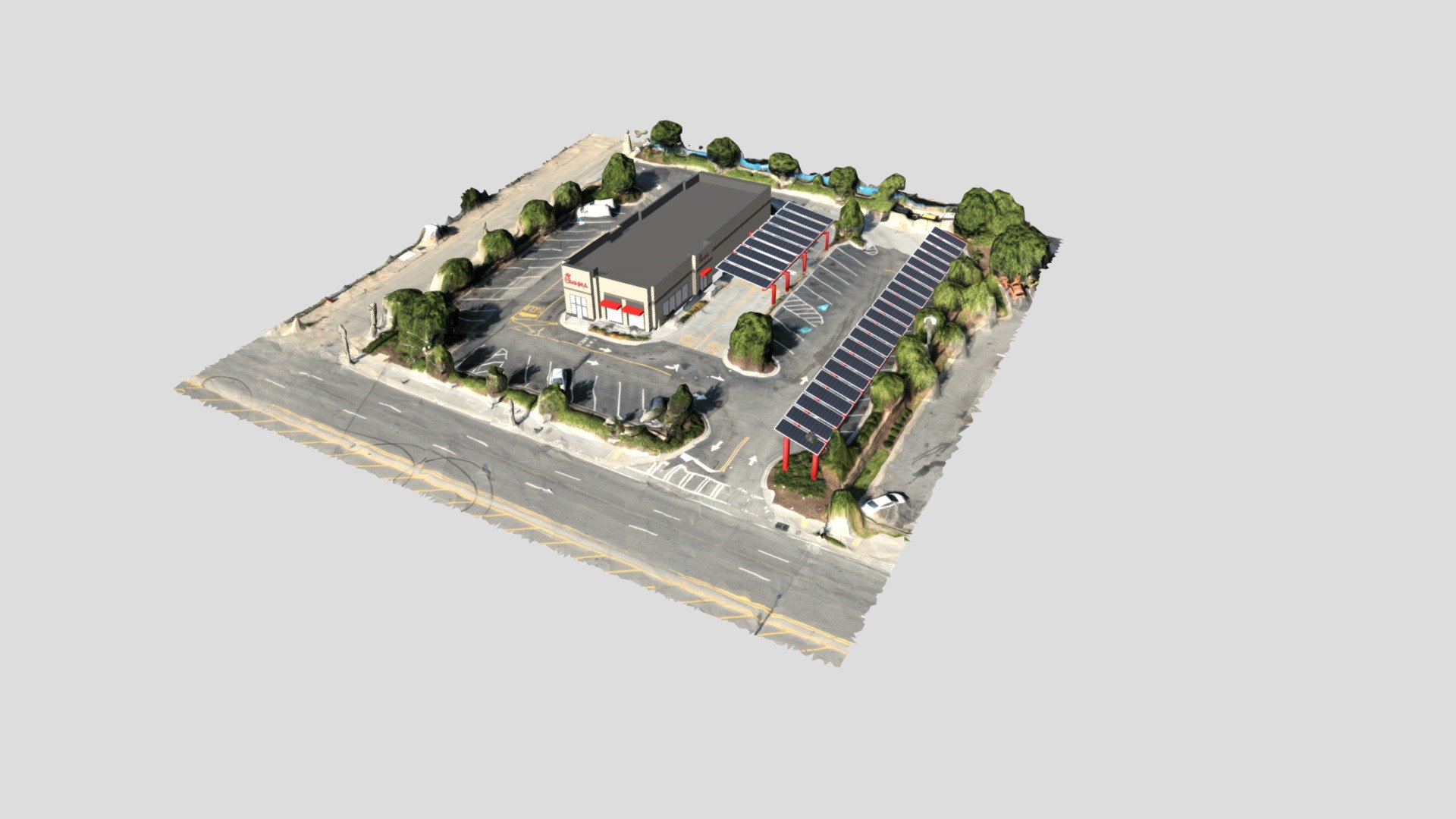 Chick-fil-A @ 1100 Northside - Download Free 3D model by Drones iVue ...