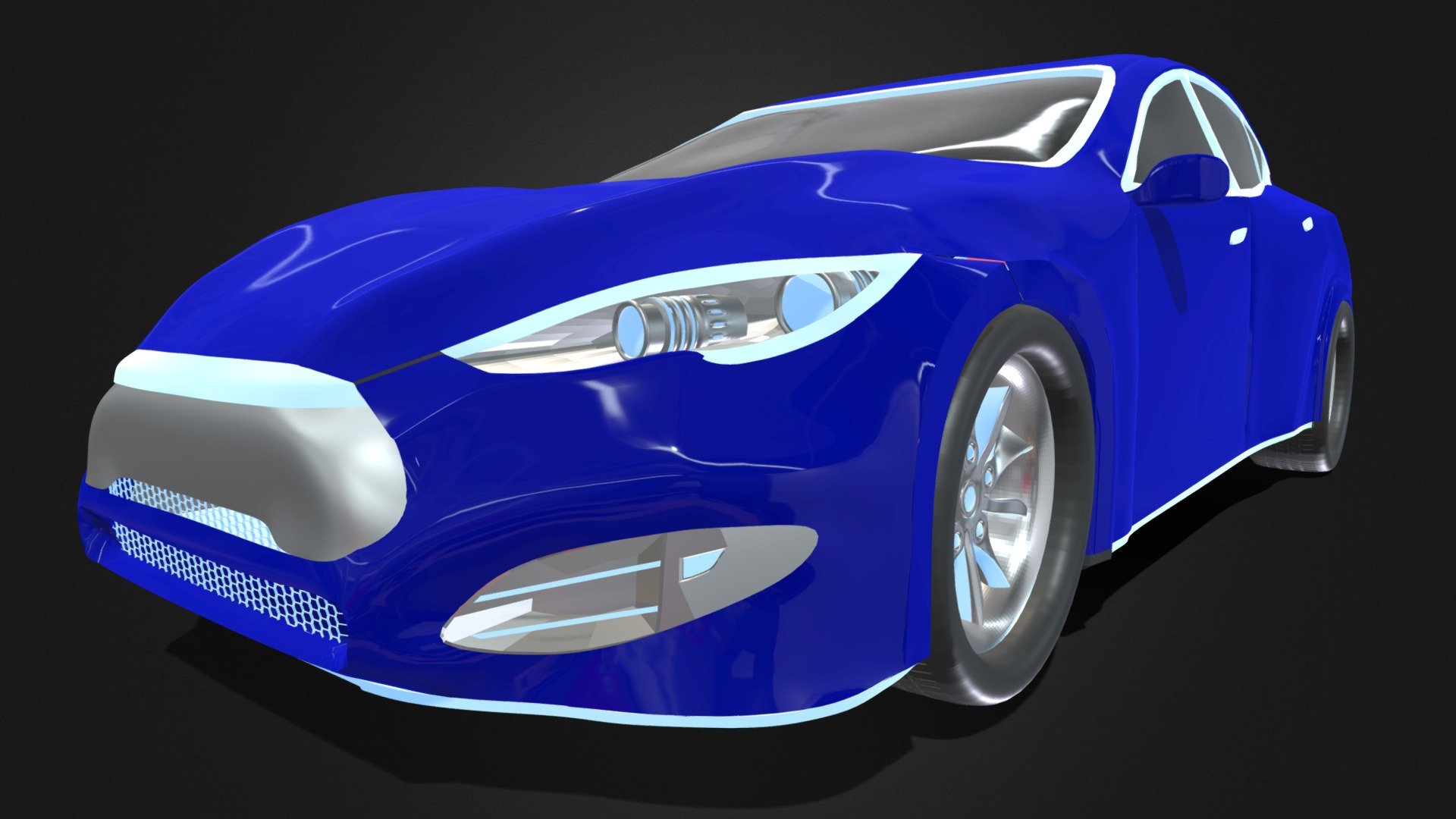 Tesla Model S (Inspired) - Download Free 3D model by DirectMaker ...