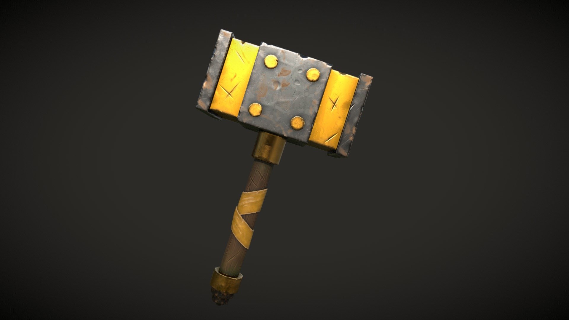 Stylized Hammer - 3D model by Hugo (@Wintorez) [e366b4c] - Sketchfab
