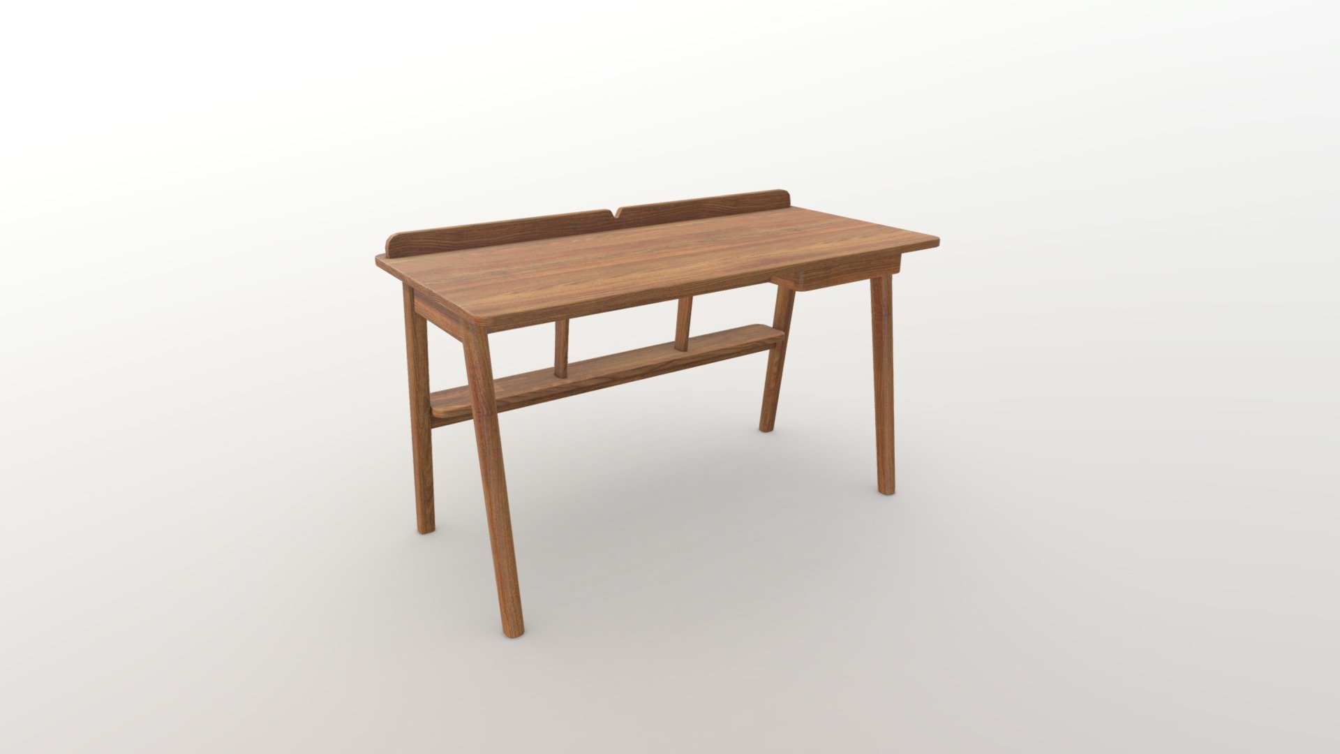 Jupiter 1200 Wood Computer Desk - Buy Royalty Free 3D model by interior ...