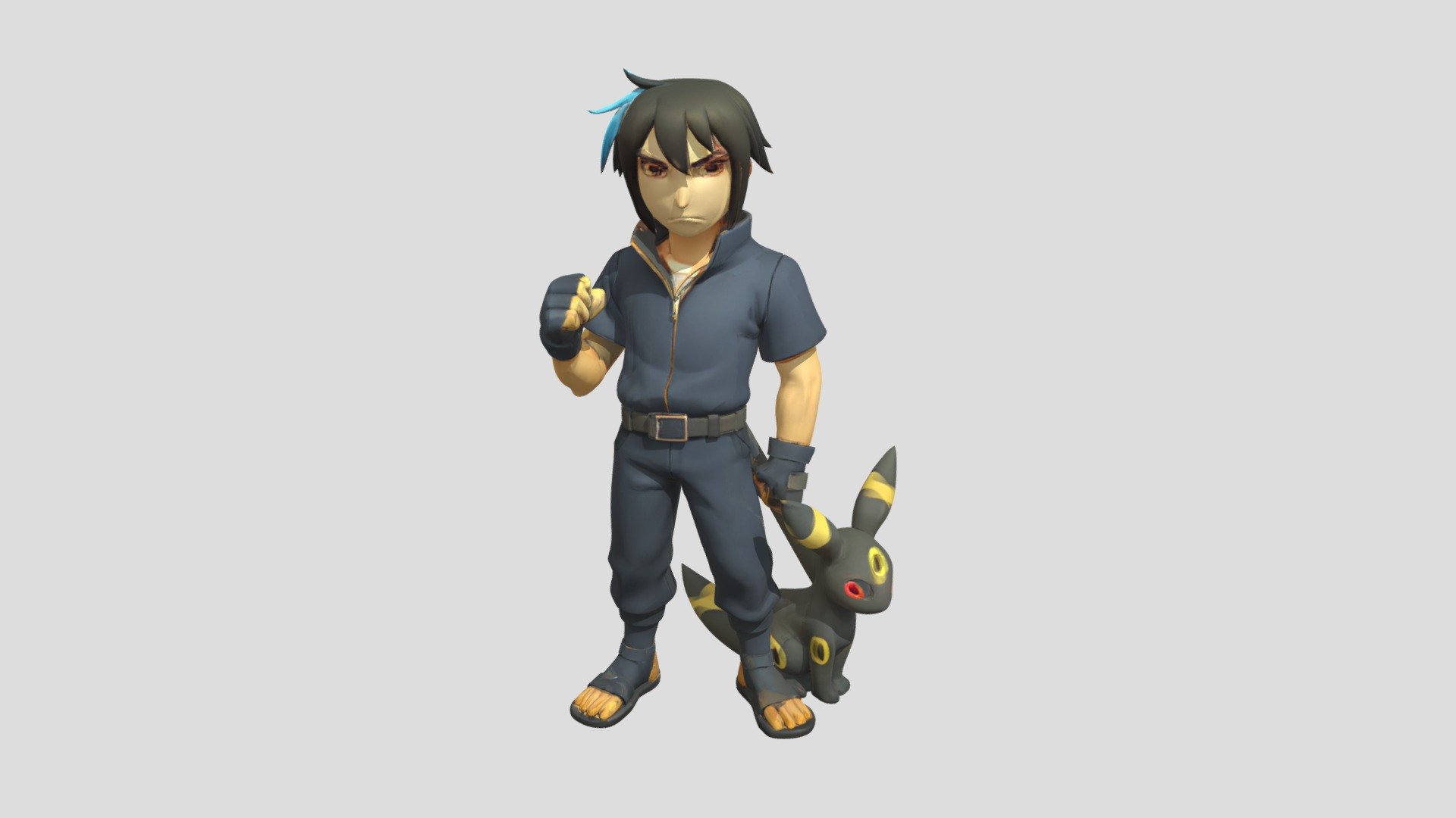 Darko the Trainer with Umbreon - Download Free 3D model by ...