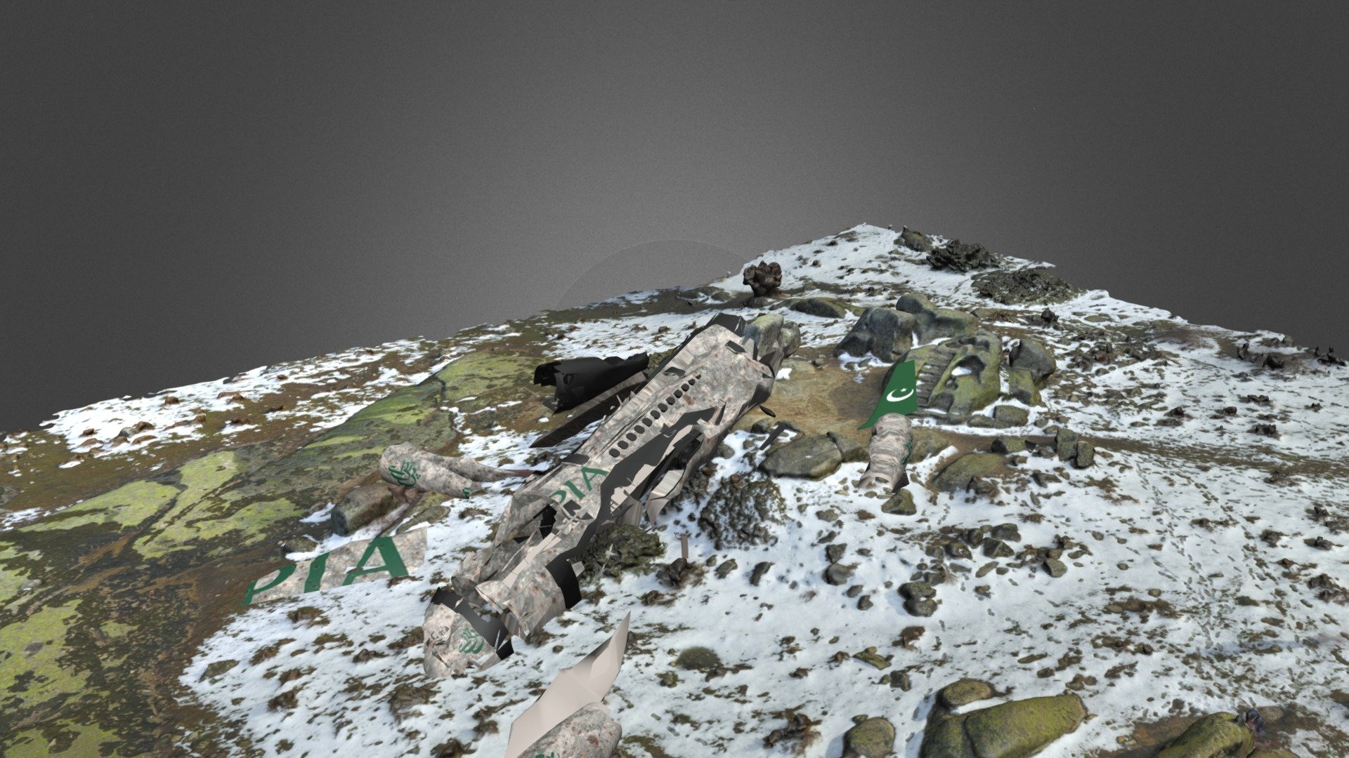 Plane Crash Model - 3D model by ezitechpk [e367733] - Sketchfab