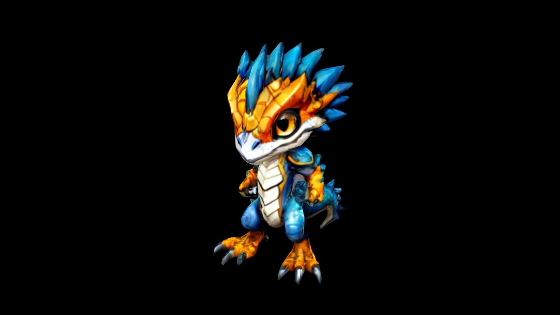 The image depicts a vibrant and formidable drago - Download Free 3D ...