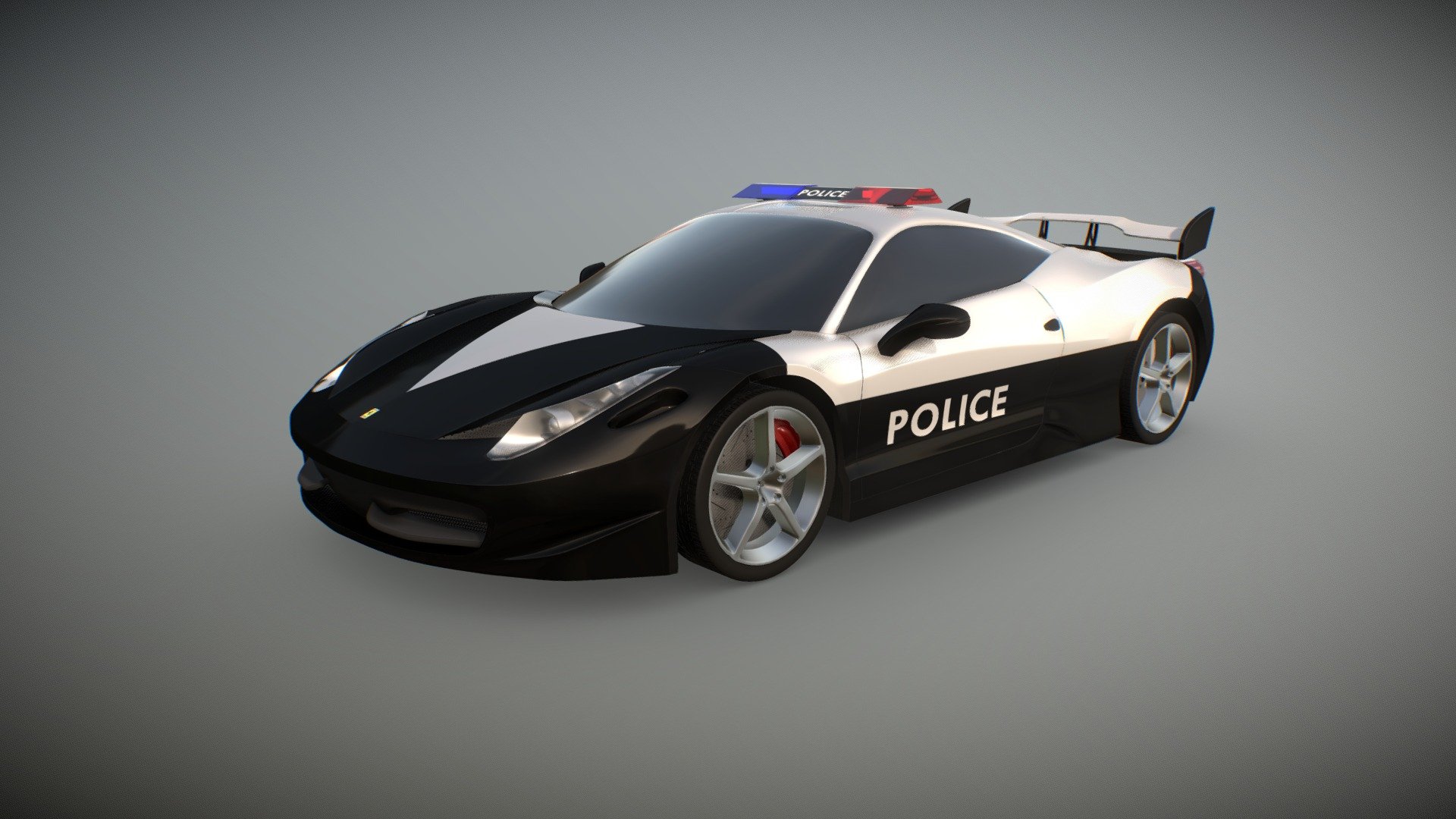 Ferrari Italia Police - 3D model by yousufmohd [e3683e3] - Sketchfab