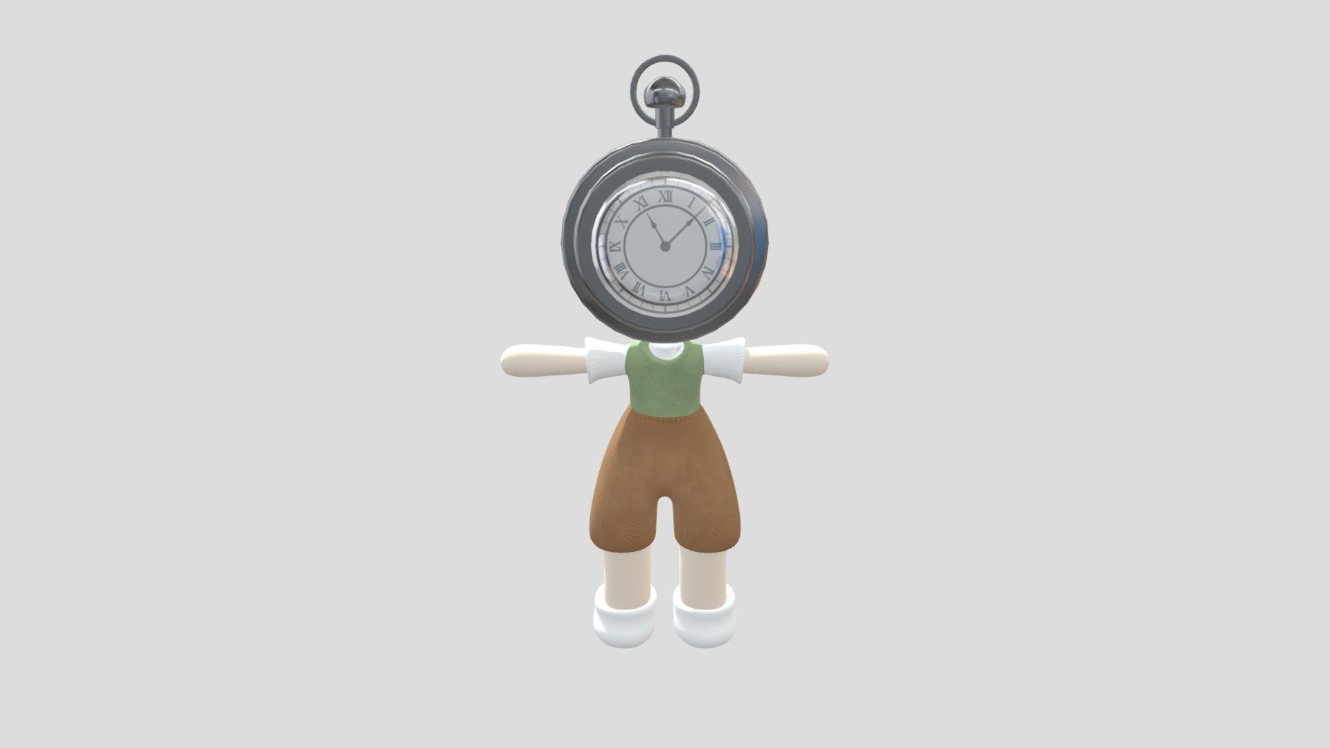 Pocketwatch Head Character - 3D model by Amelia Roberts (@amr9987 ...