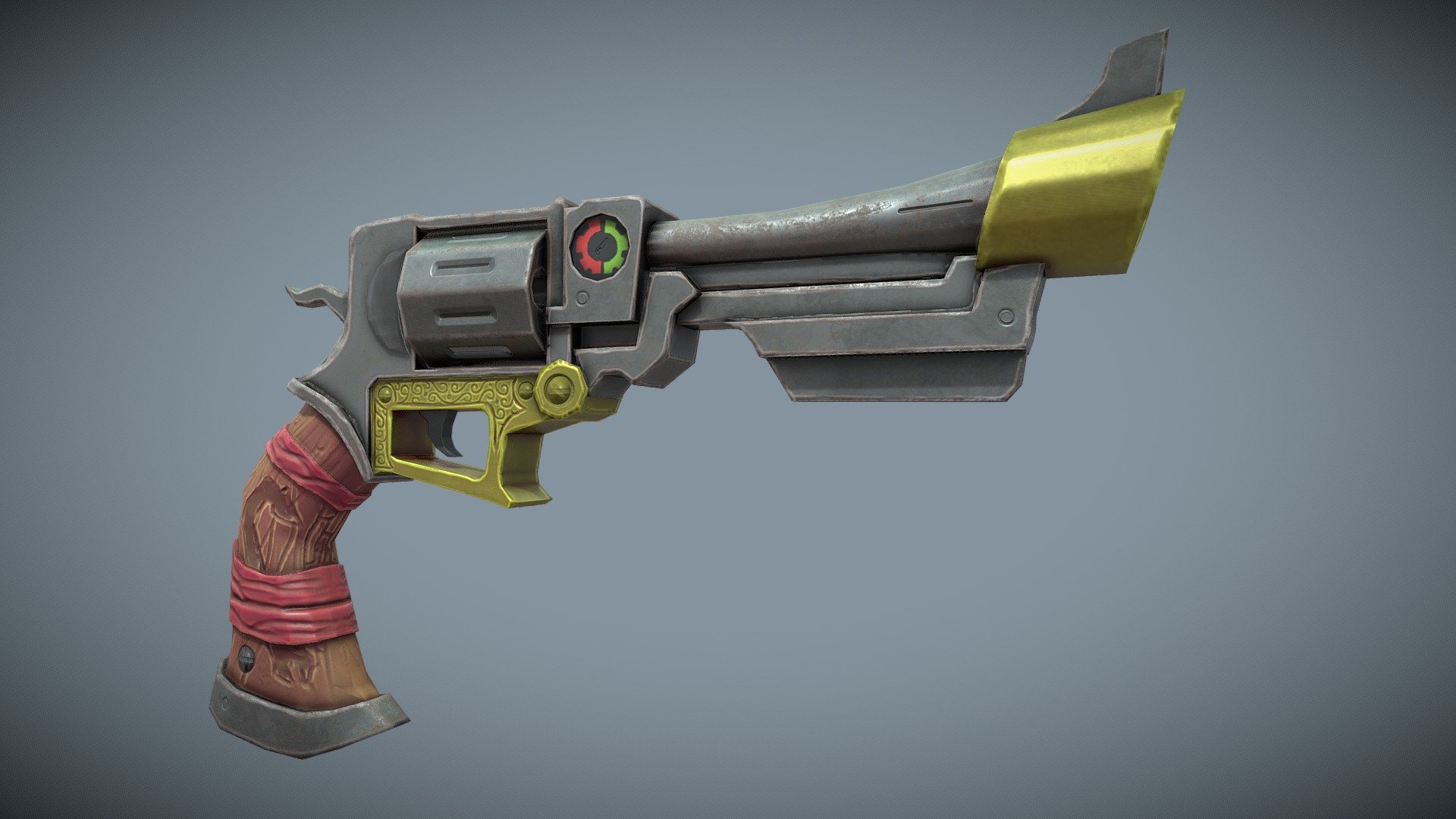 Stylized Pistol - 3D model by matoteus [e369c09] - Sketchfab