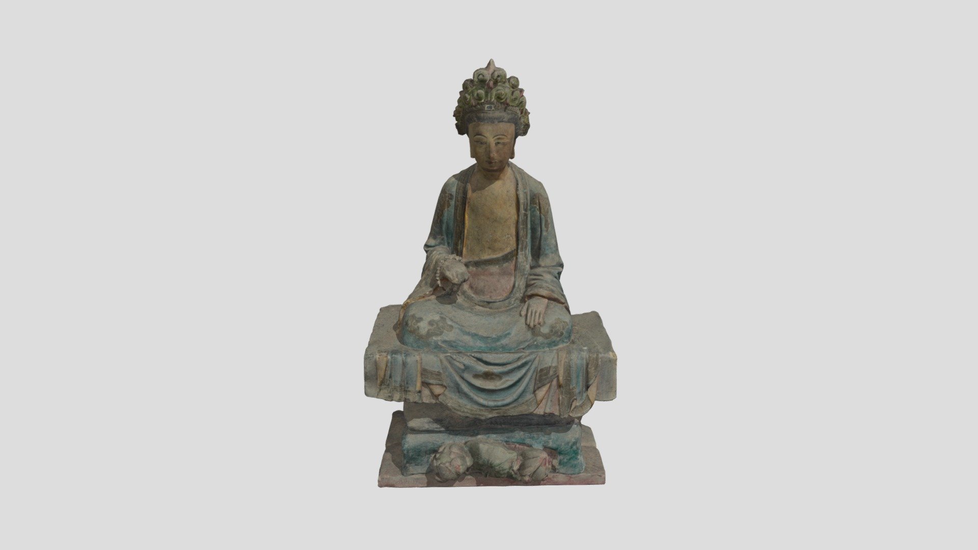 Painted stone statue - Buy Royalty Free 3D model by Now studio ...