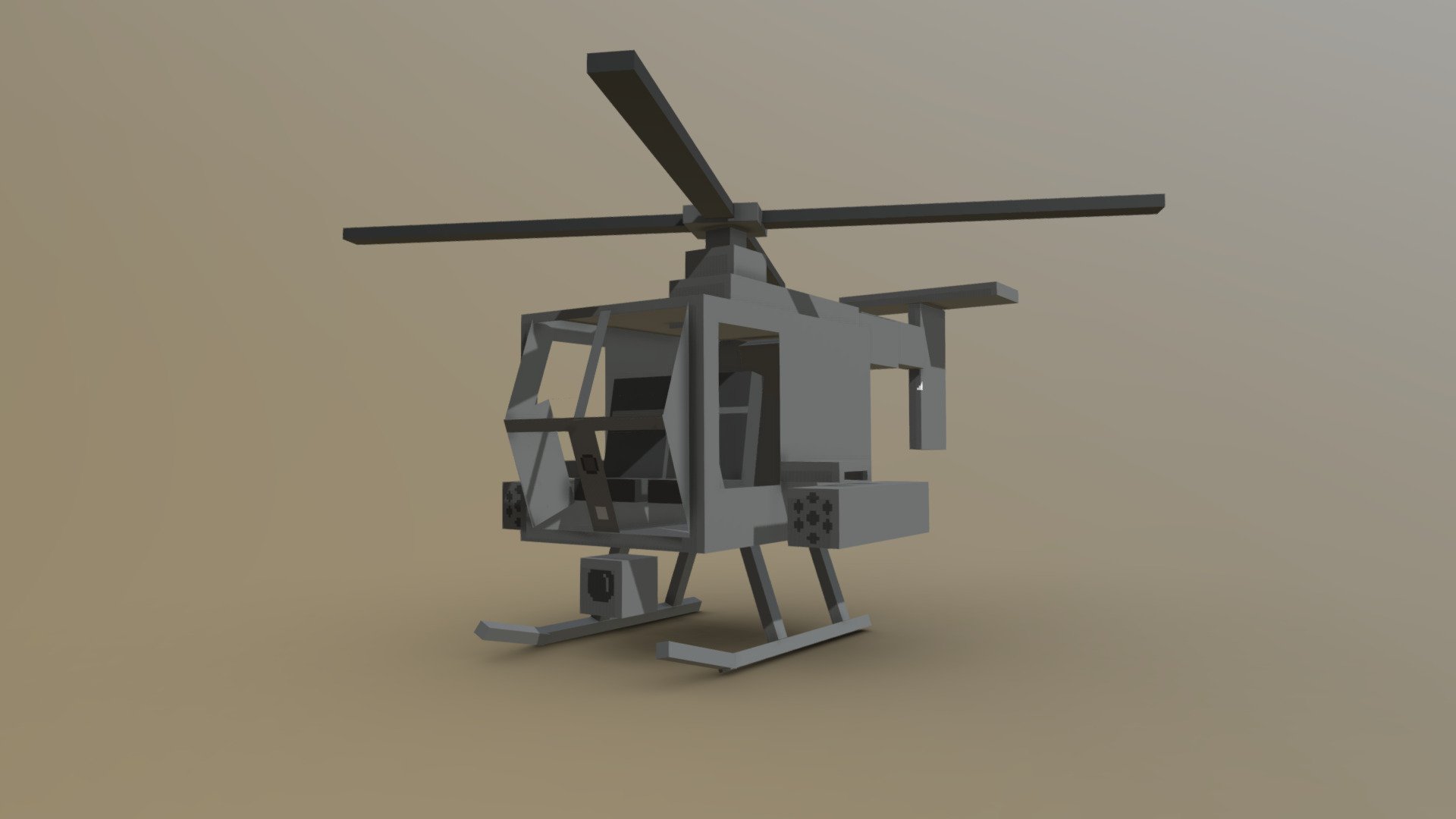 Helicopter CraftStudio model - 3D model by BlockShot Network (@BlockShotNetwork) [e36ac6d ...