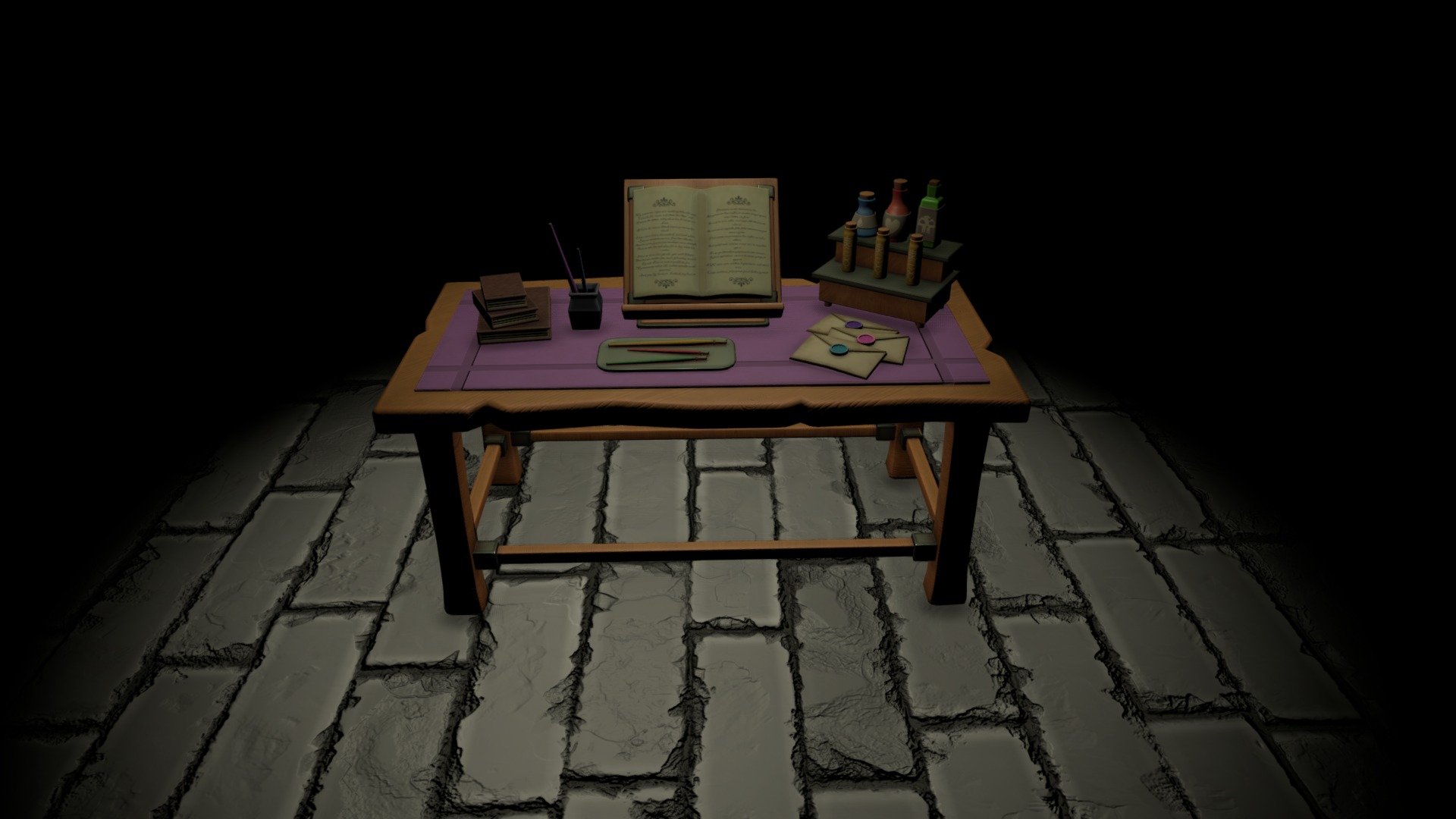 Fantasy Table - Download Free 3D model by Babevid [e372f72] - Sketchfab