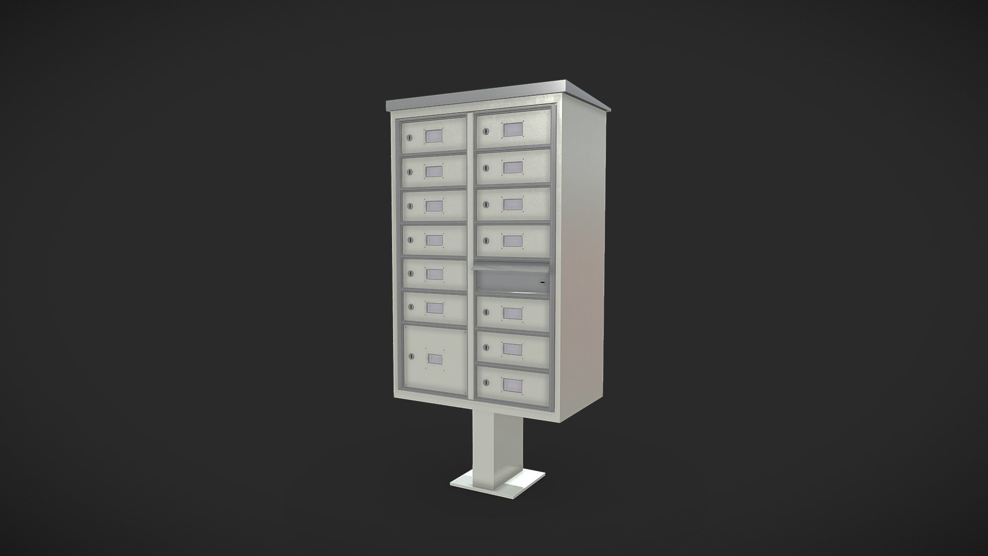 Community Mailbox - Buy Royalty Free 3D model by Unreal Designer ...