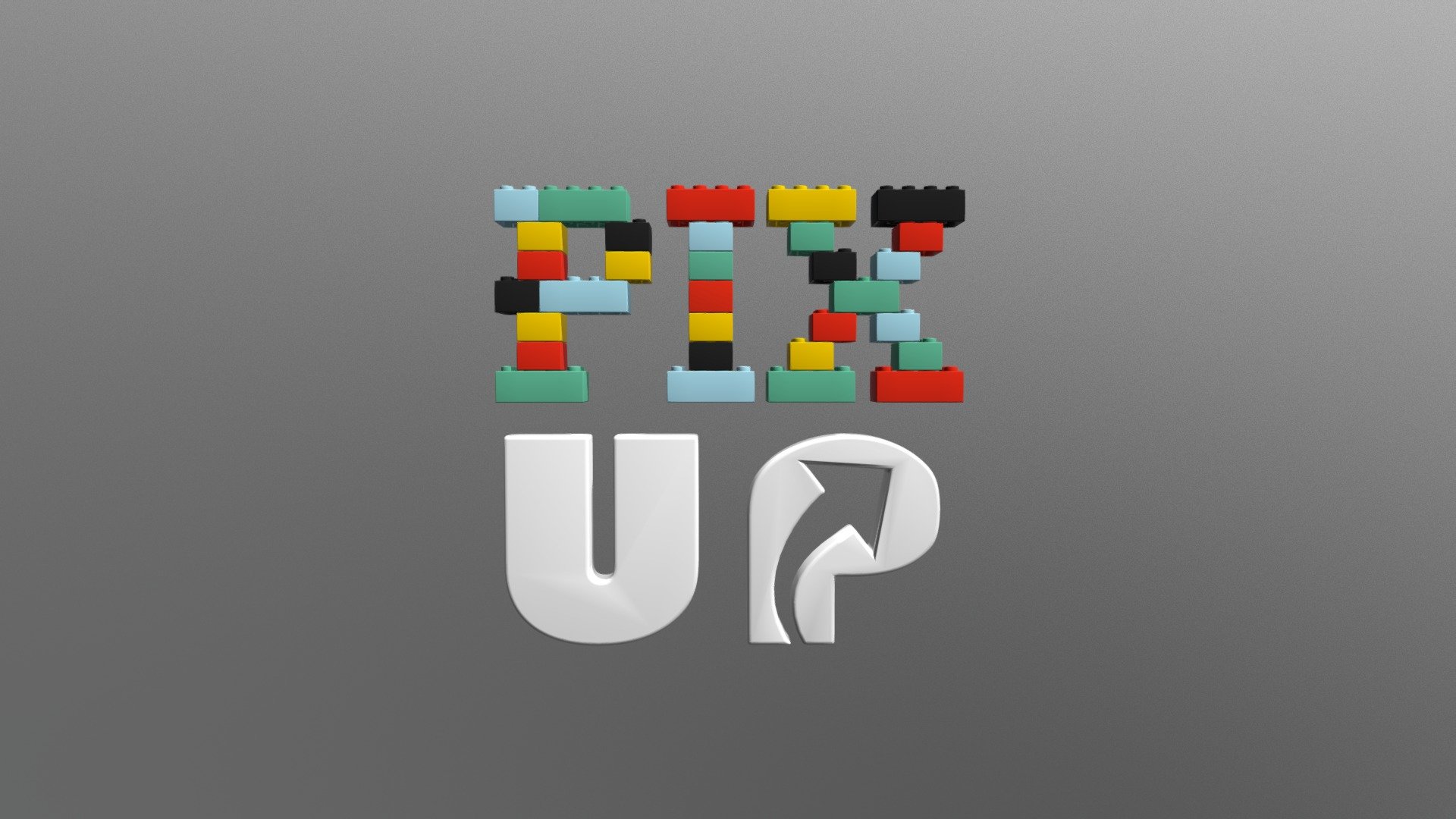 PIX UP - [ LOGO ] - 3D model by Zelfor [e379578] - Sketchfab