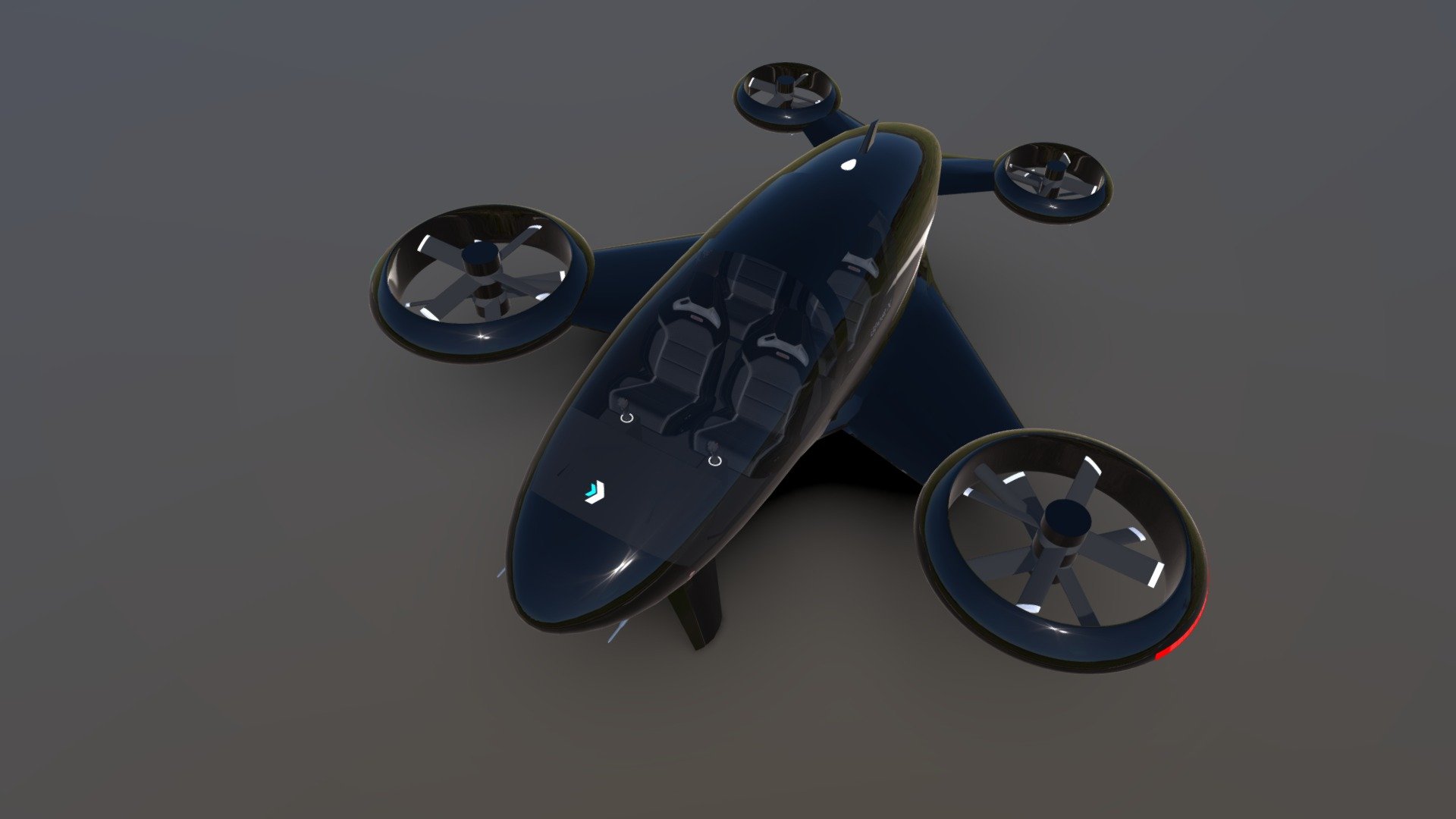 GHOST X V1.3 FLYING VEHICLE - Buy Royalty Free 3D model by Nelson Salas ...