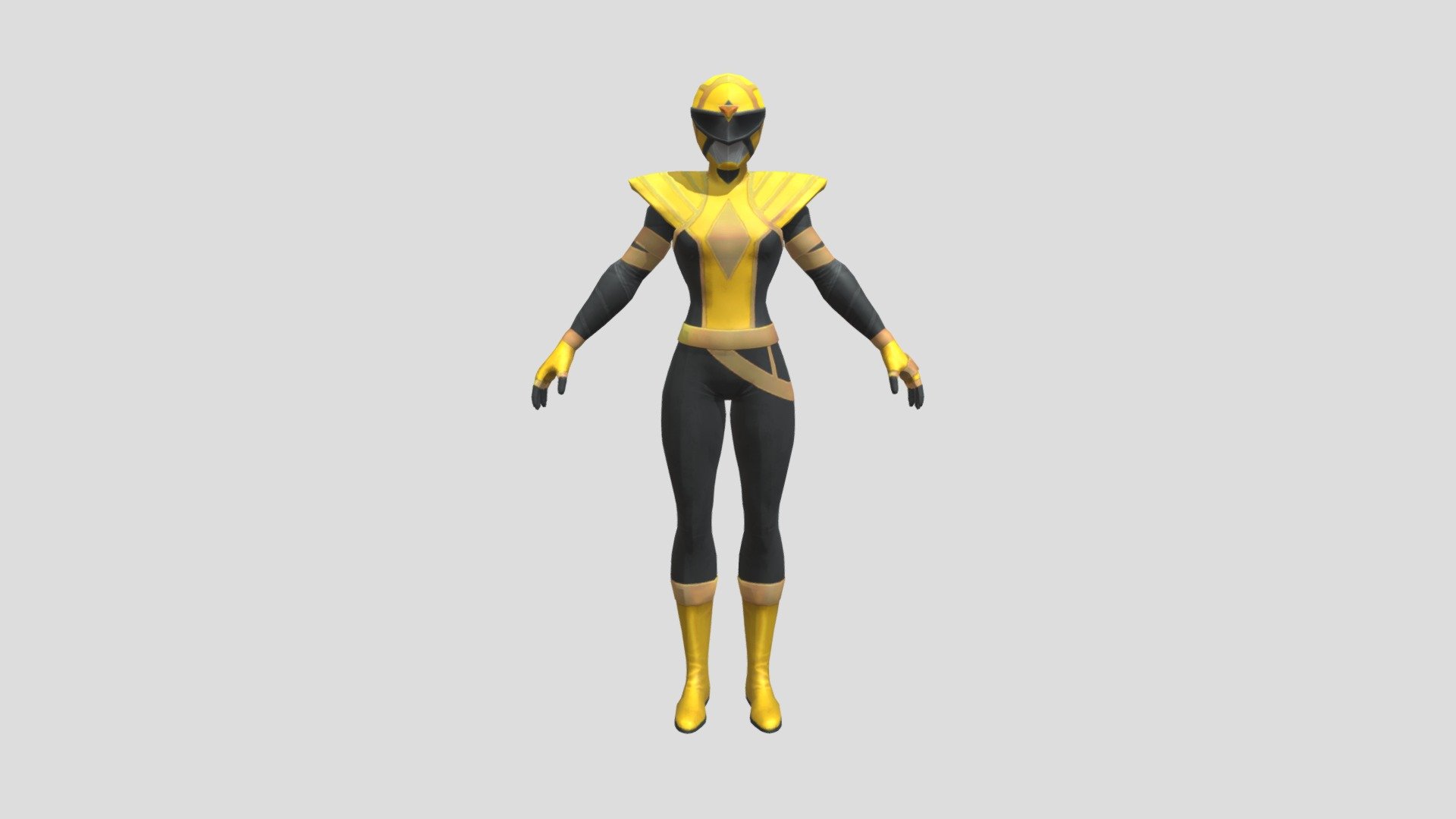 Yellow Omega Ranger - Download Free 3D model by grantb833 [e37d07a ...