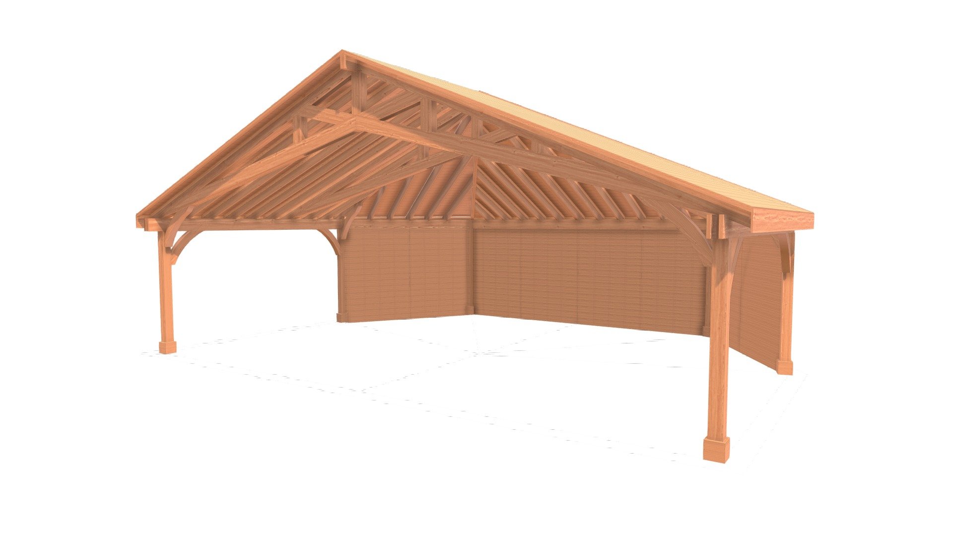 Custom Bandshell 32 ft L x 42 ft W - 3D model by Forever Redwood ...