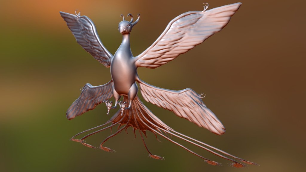 SculptJanuary Day 9 : Phoenix - Download Free 3D model by aunpyz ...