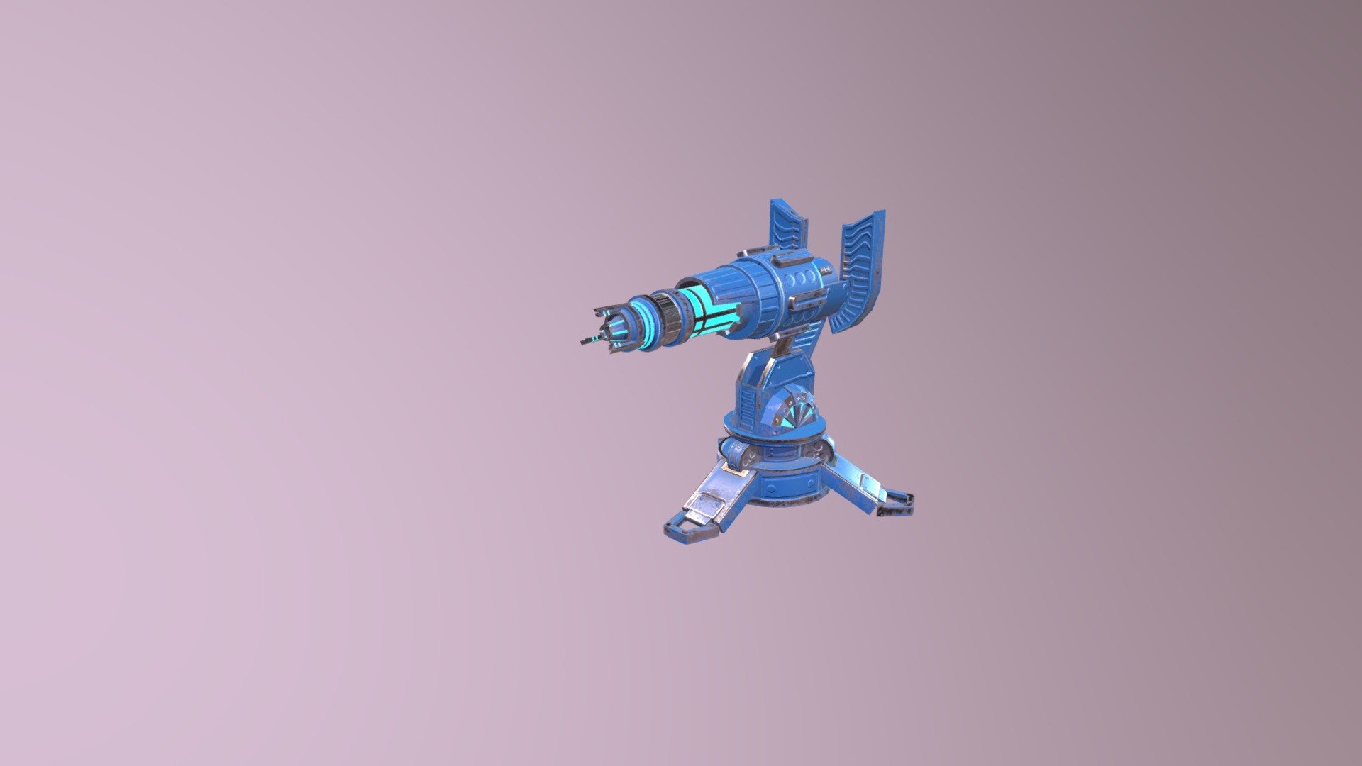 Stylized Turret - 3D model by SoupRice [e37eafb] - Sketchfab