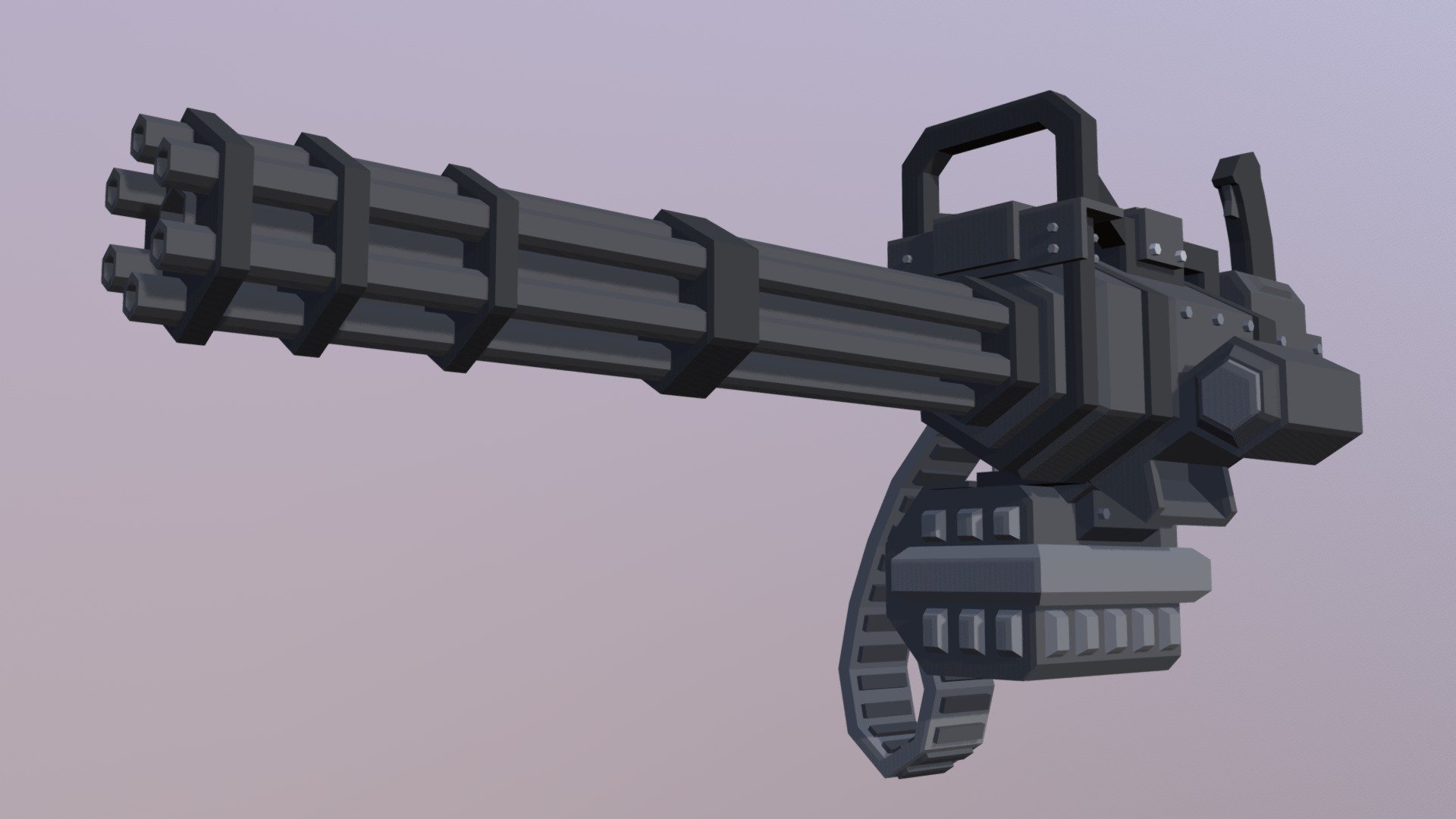 Minigun - 3D model by Nikita Oleinik (@nikita.oleinik) [e38567c ...