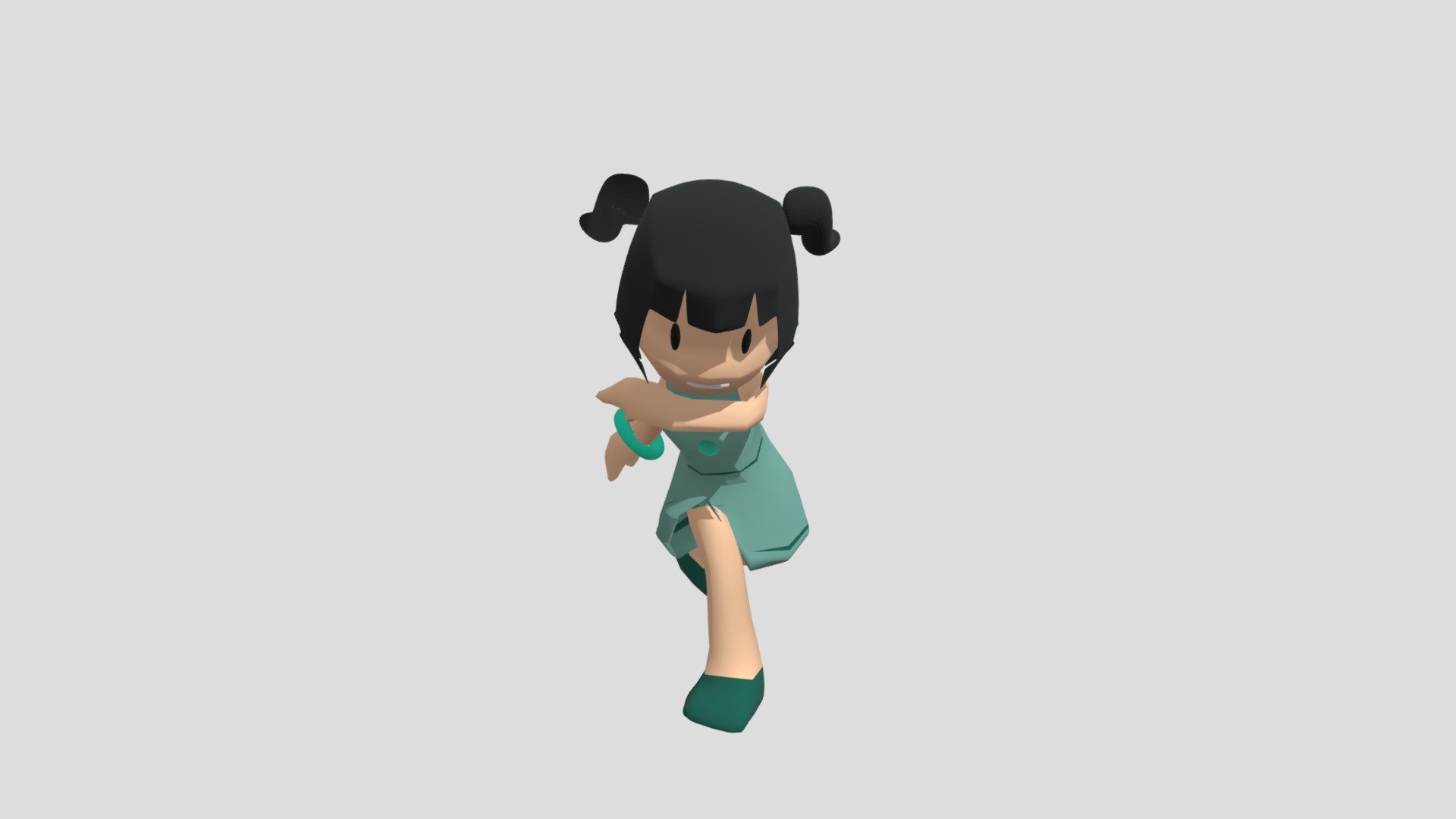 girl super kick - 3D model by siiosoiios [e38588b] - Sketchfab