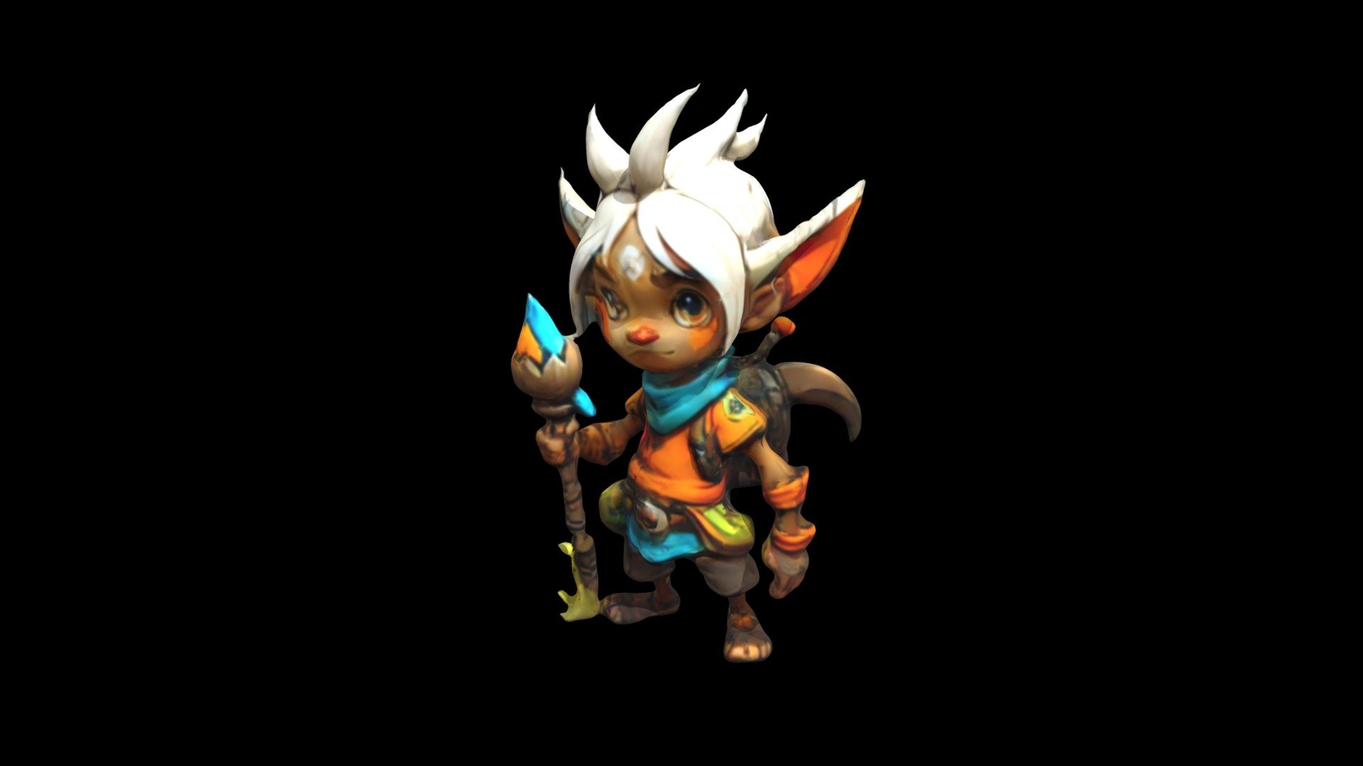 Anime-style illustration of a young guardian wit - Download Free 3D ...