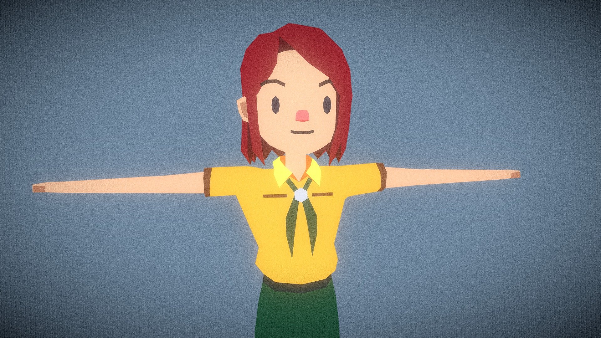Low Poly Scout Girl (Apocalypse | Rigged) - Download Free 3D model by ...