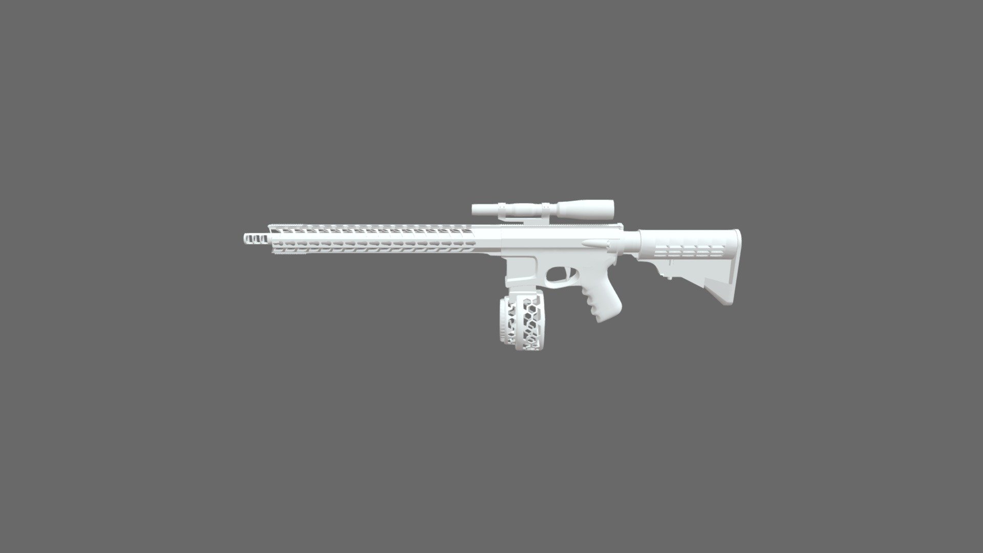 AR-15 Assault Rifle - 3D model by Flavio Avdulla (@a.flavio4366 ...