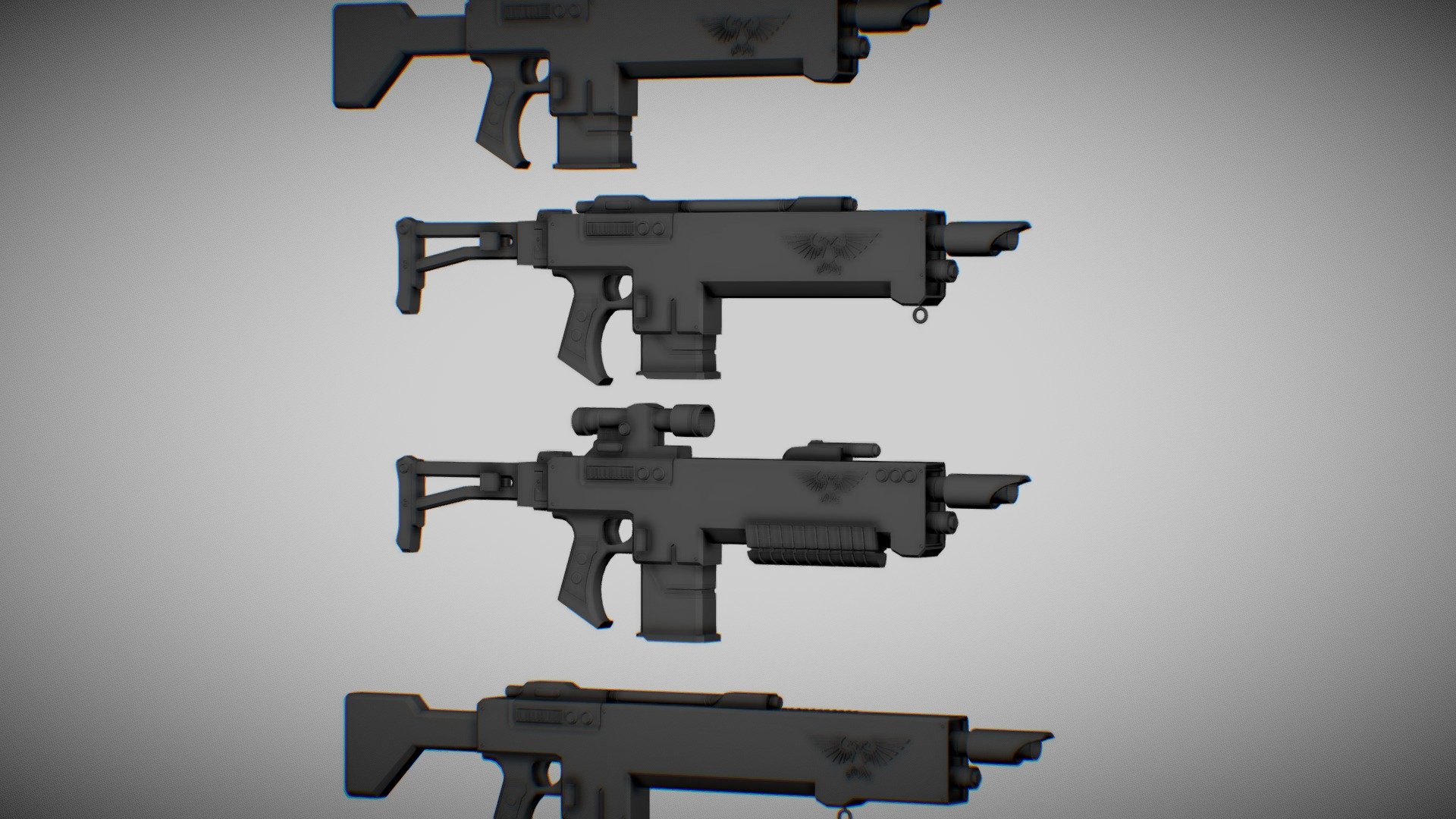 WH40k Lasguns - 3D model by unk3d [e38a491] - Sketchfab