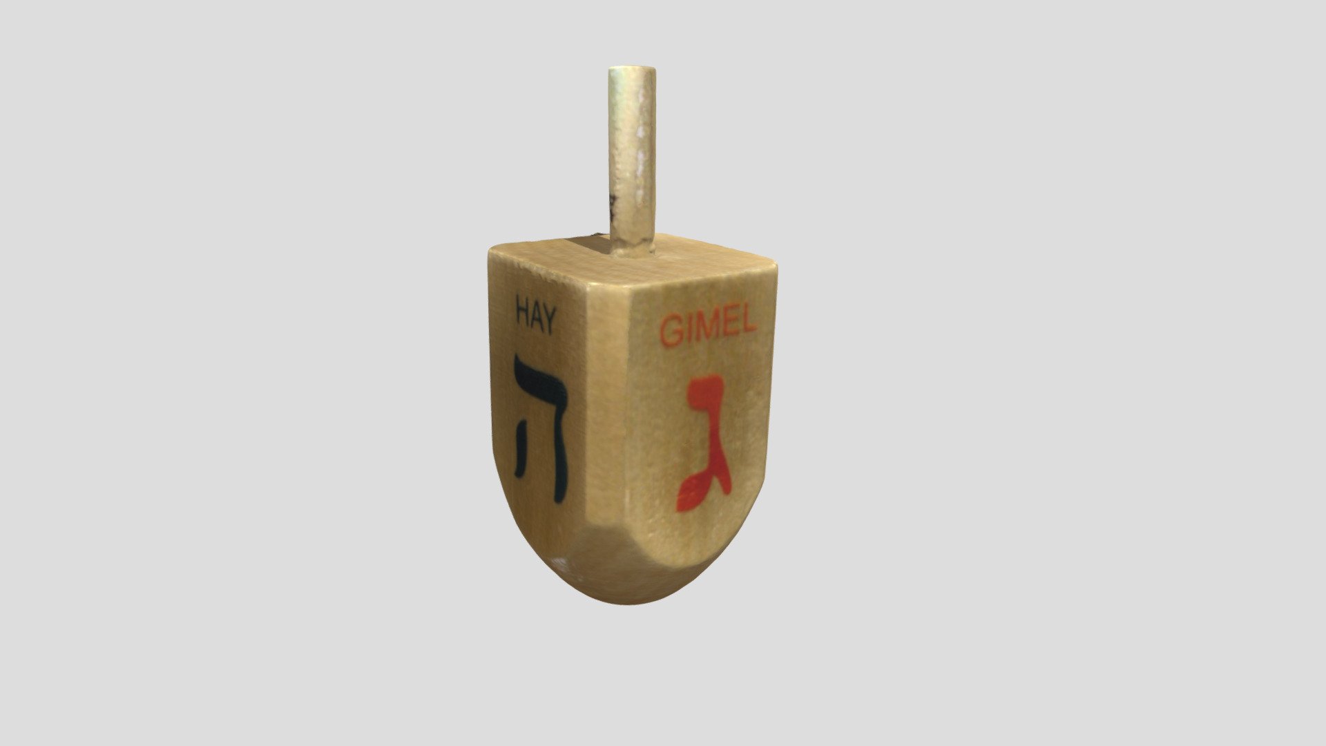 Dreidel - 3D model by Aberdeen City Libraries (@AberdeenCityLibraries ...