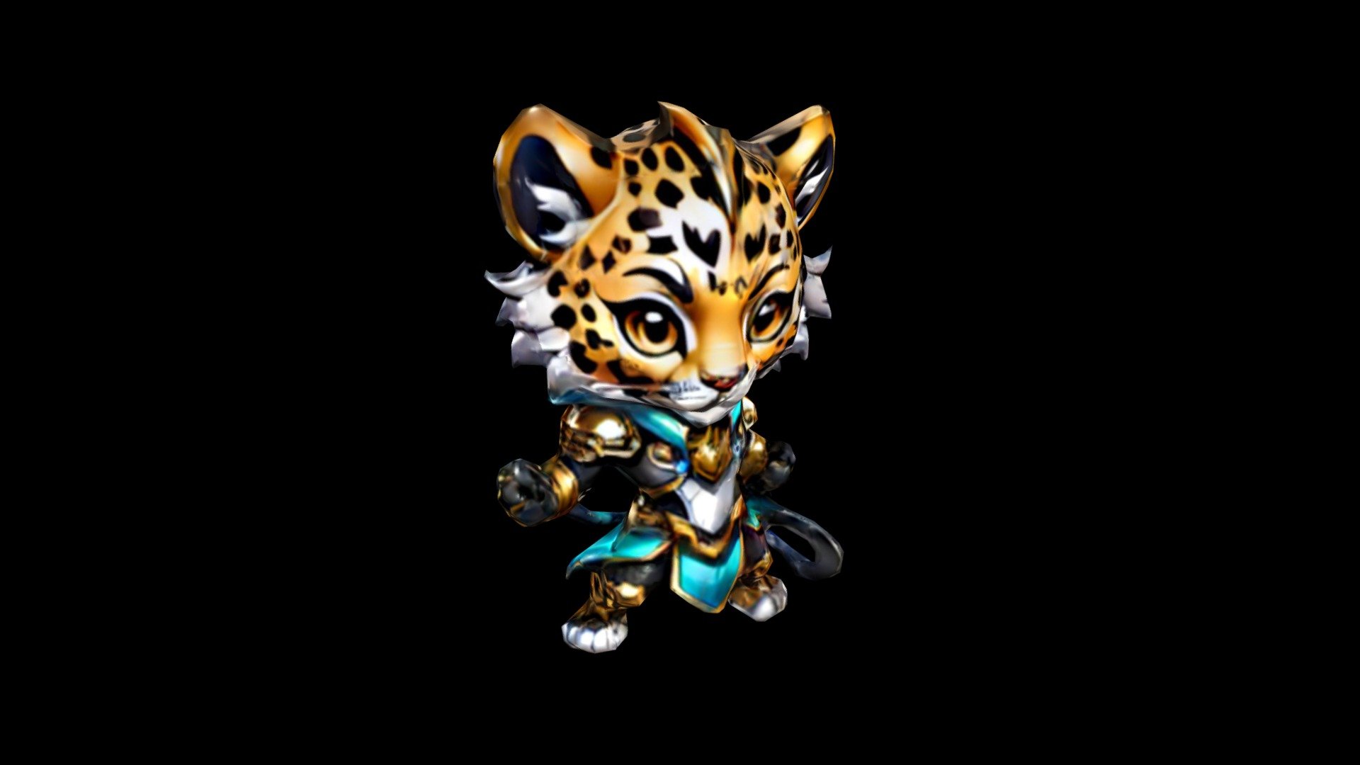 Animated Leopard with Powerful Stance and Fighte - Download Free 3D ...