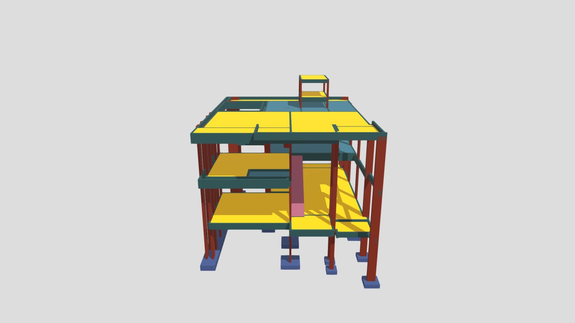 RES. COND. GREEN PARK - ESTRUTURA - 3D model by Engenheiro Ricardo ...