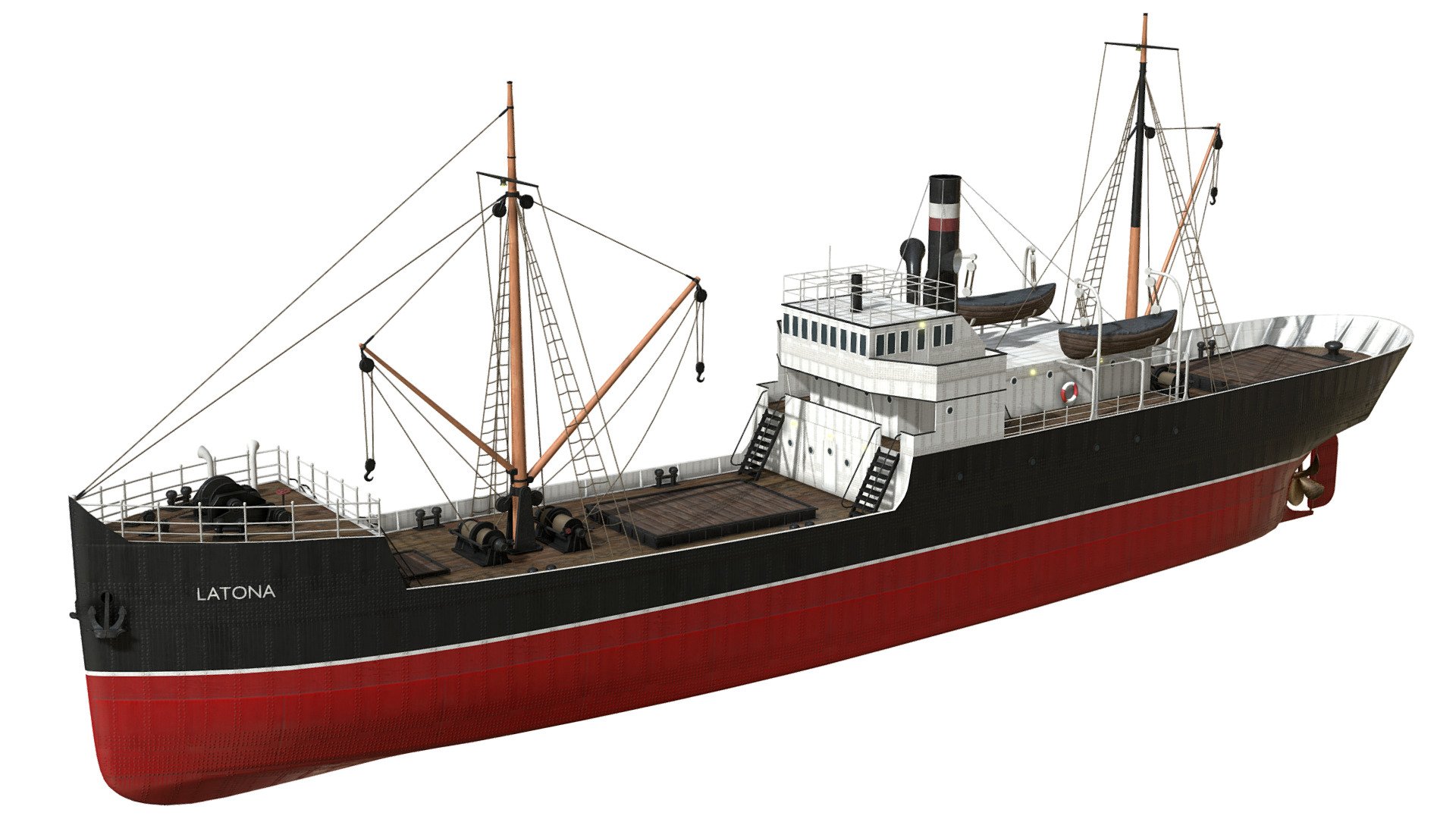 Parowiec Latona - 3D model by Dziedzictwo historyczne na dnie Bałtyku ...