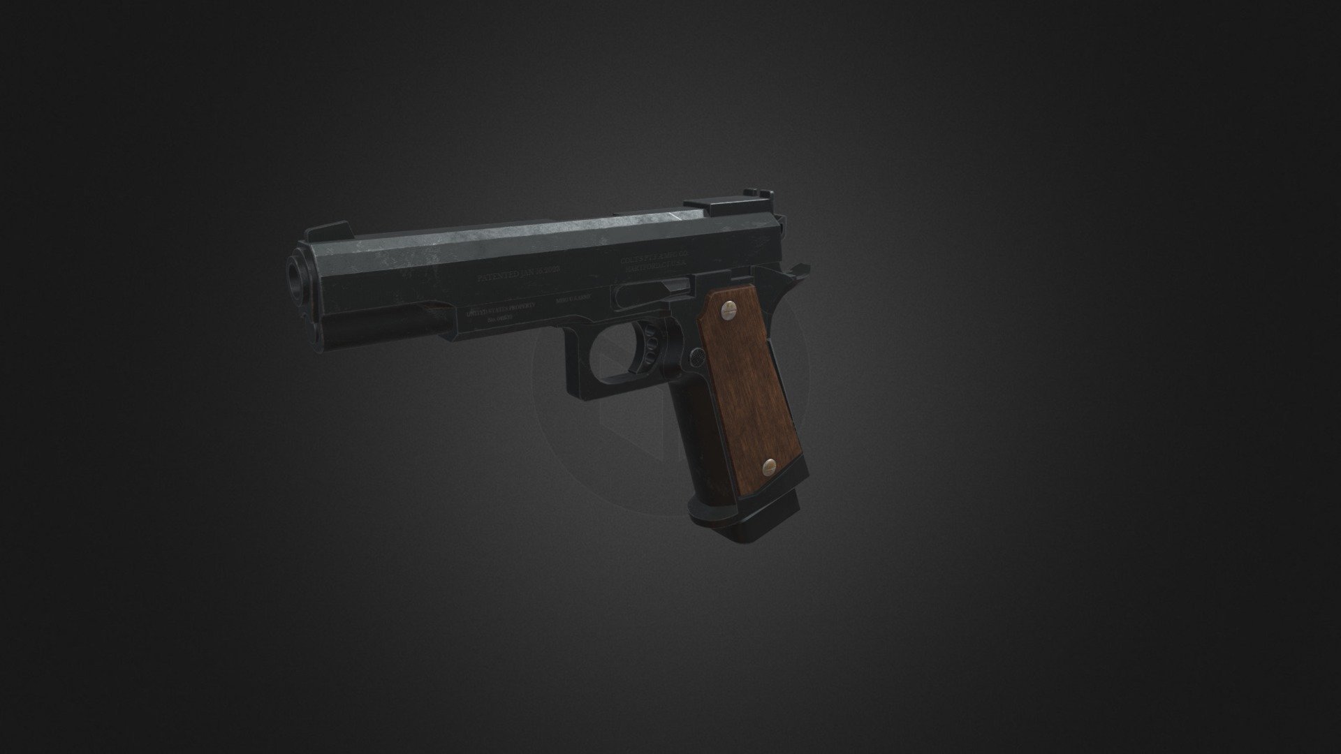 Custom Colt 1911 - 3D model by casaladron [e392b35] - Sketchfab