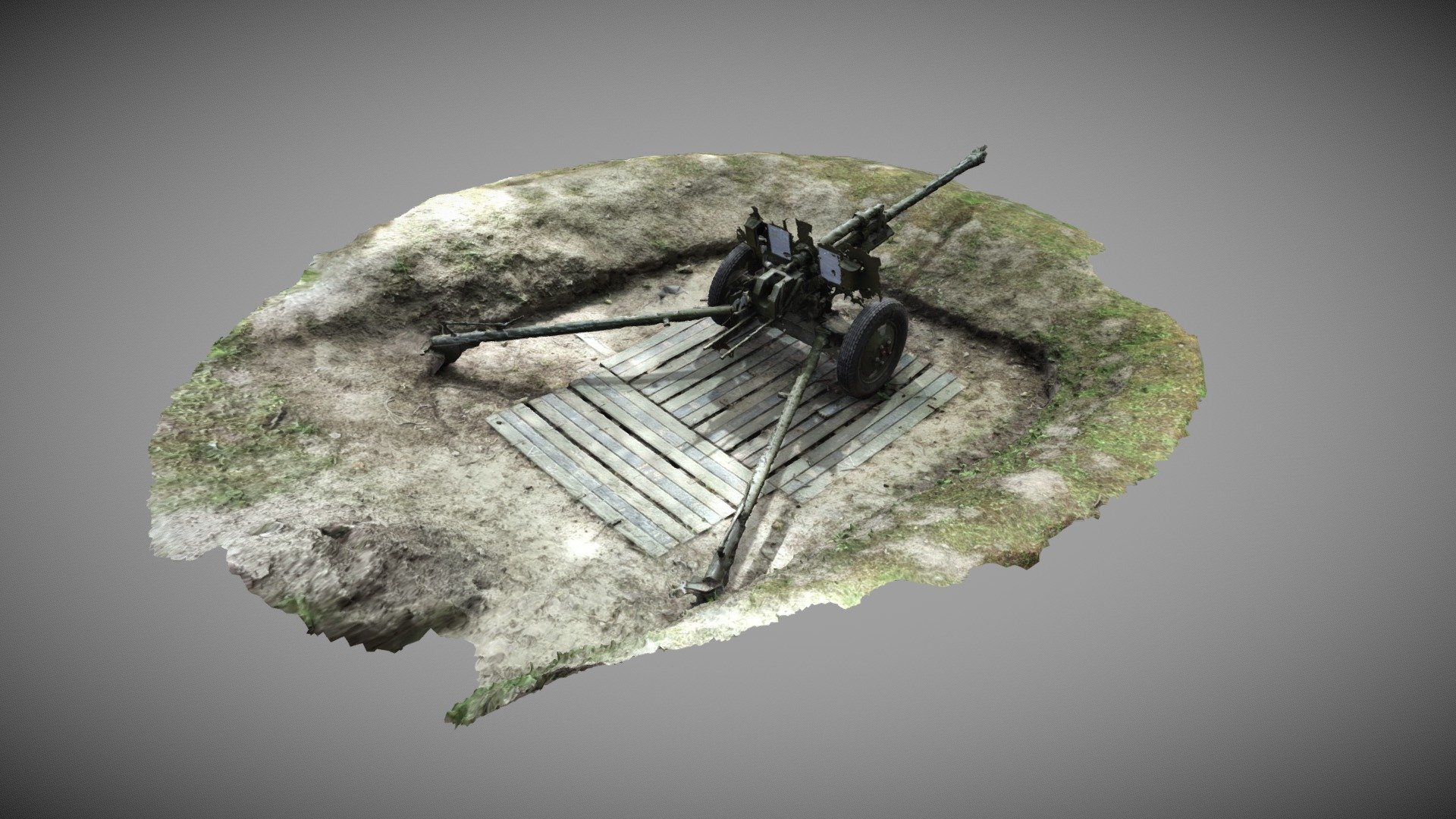 76-mm divisional gun M1942 ZiS-3 - 3D model by MYSSTI [e393563] - Sketchfab