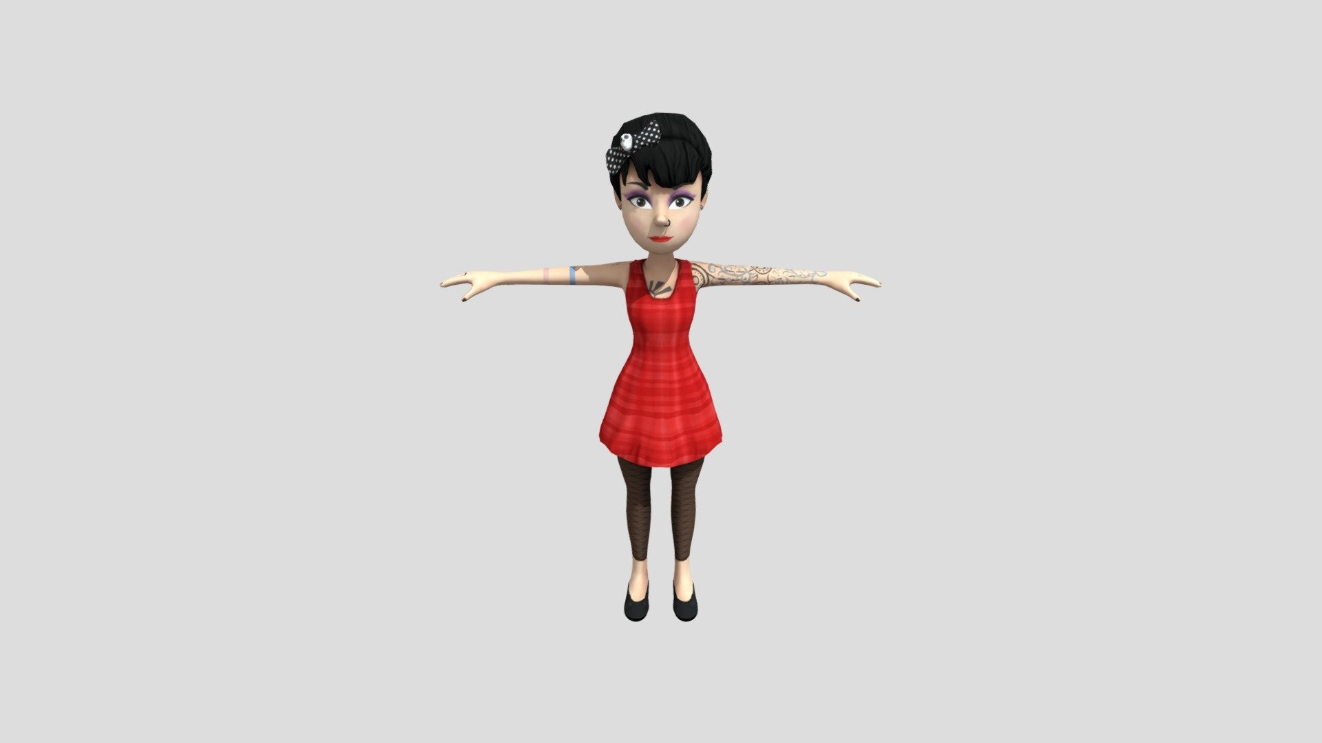 Girl Character - 3D model by AdiRajput1 [e395490] - Sketchfab