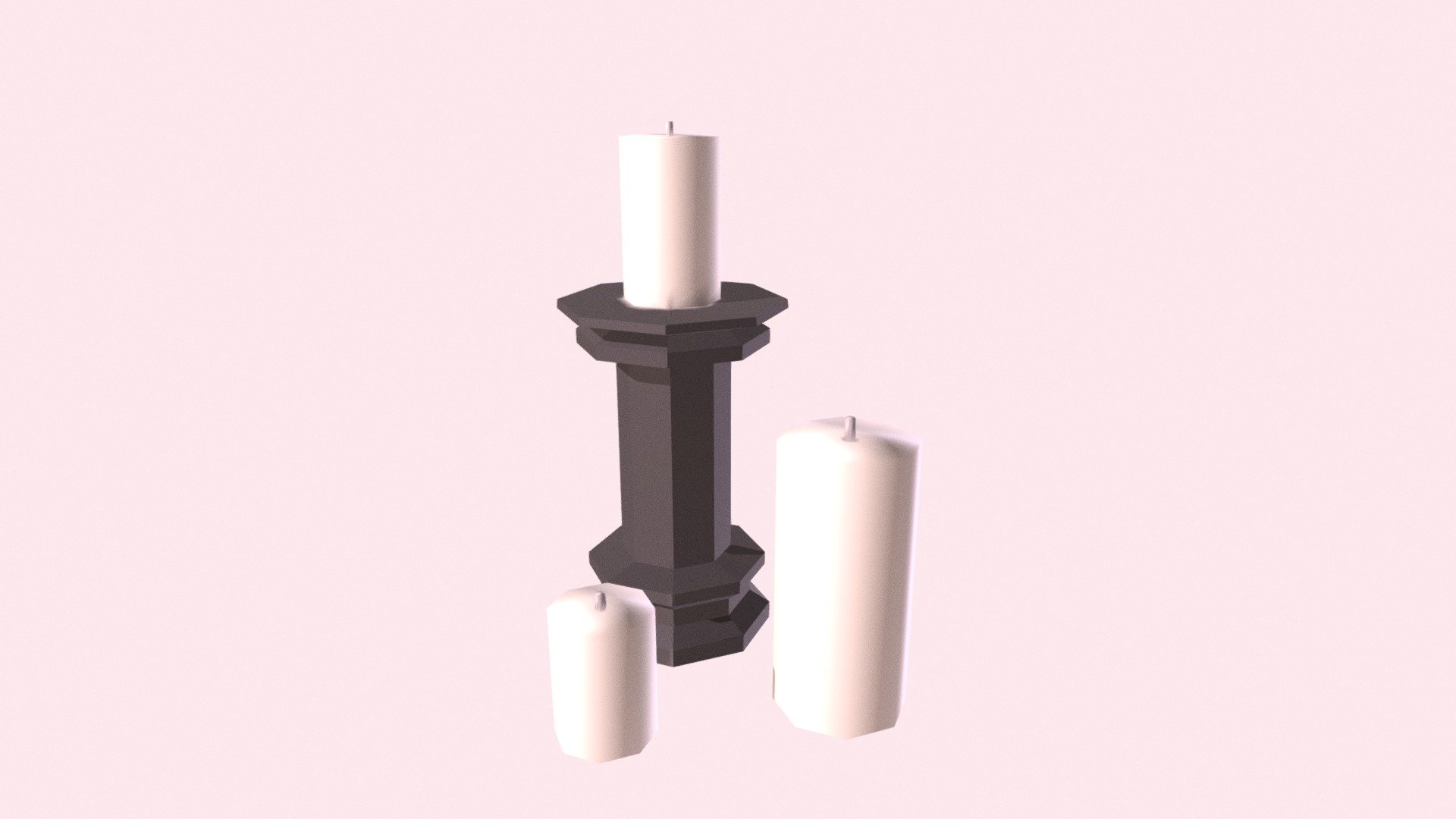 Candle Cluster Prop - 3D model by Bluwu (@Yazz) [e396c5a] - Sketchfab