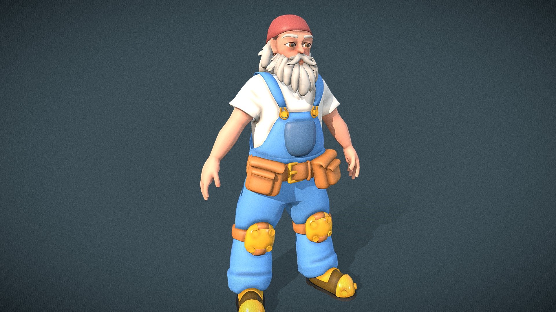 Stylized Worker - 3D model by Gizem (@itsgizem) [e39726d] - Sketchfab