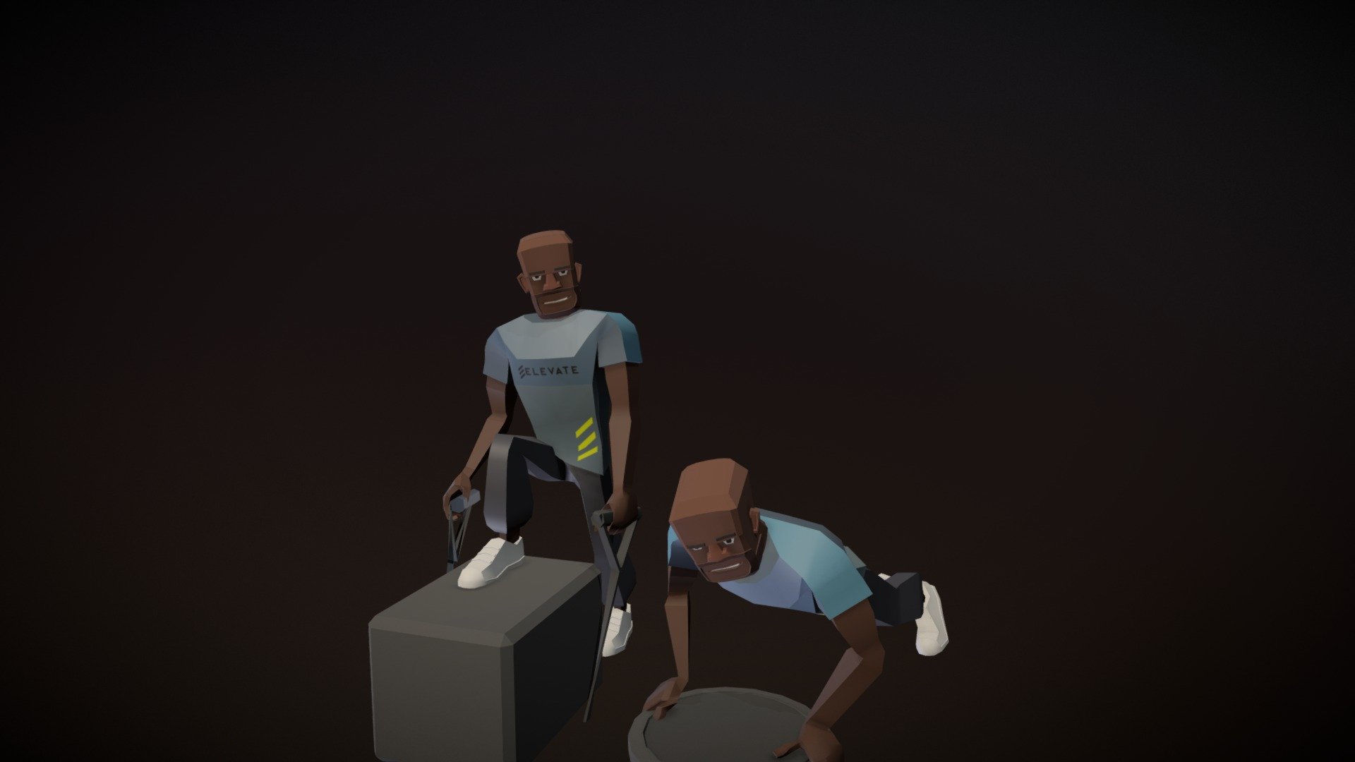 Dr Fit Exercise - 3D model by GamesThatWork [e398bc8] - Sketchfab